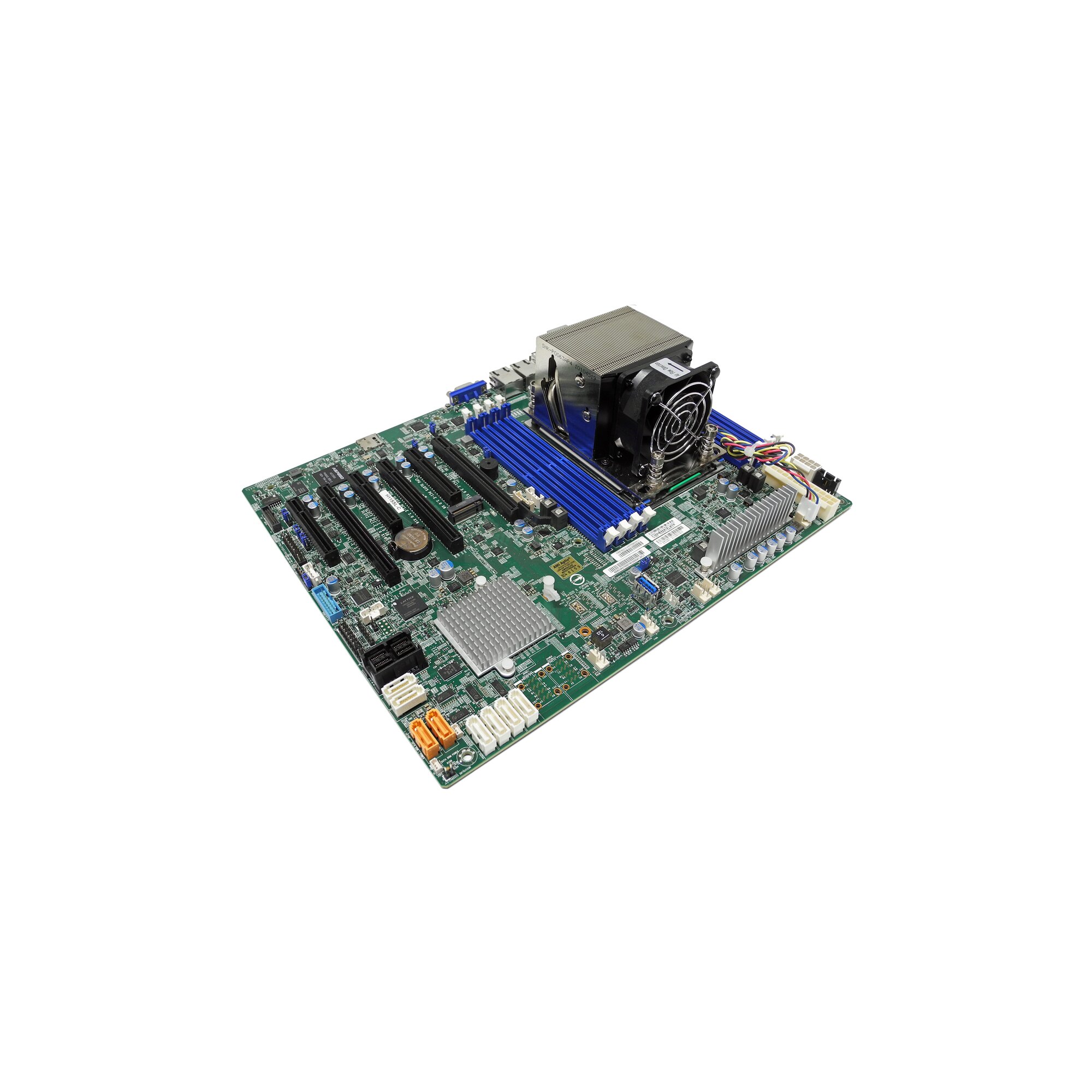 Supermicro ATX Mainboard H11SSL-C Rev. 2.00 AMD EPYC™ CPU + Heatsink mit Lüfter - Piospartslap