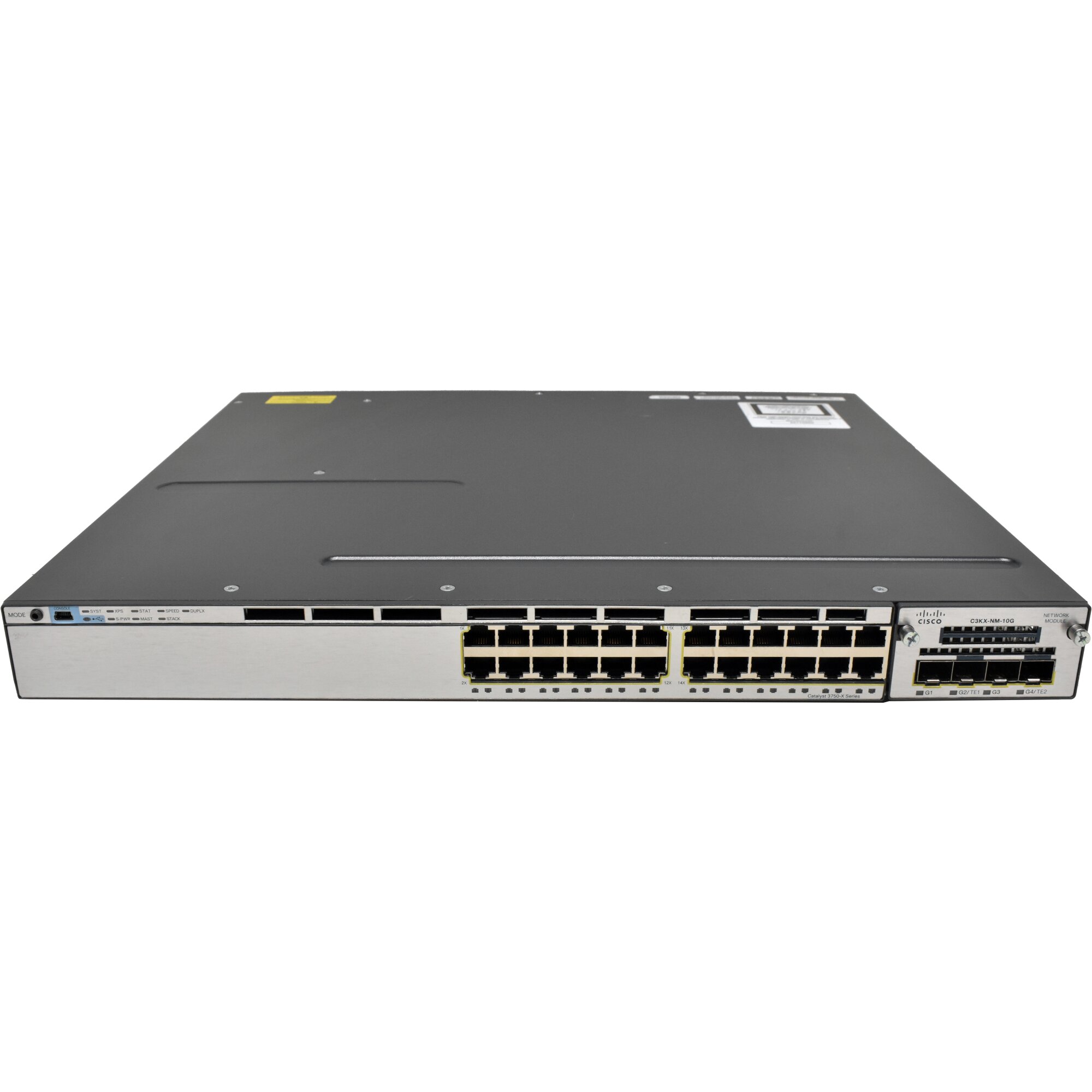 Cisco Catalyst WS-C3750X-24T-L 24-Port Gigabit Ethernet Switch ...