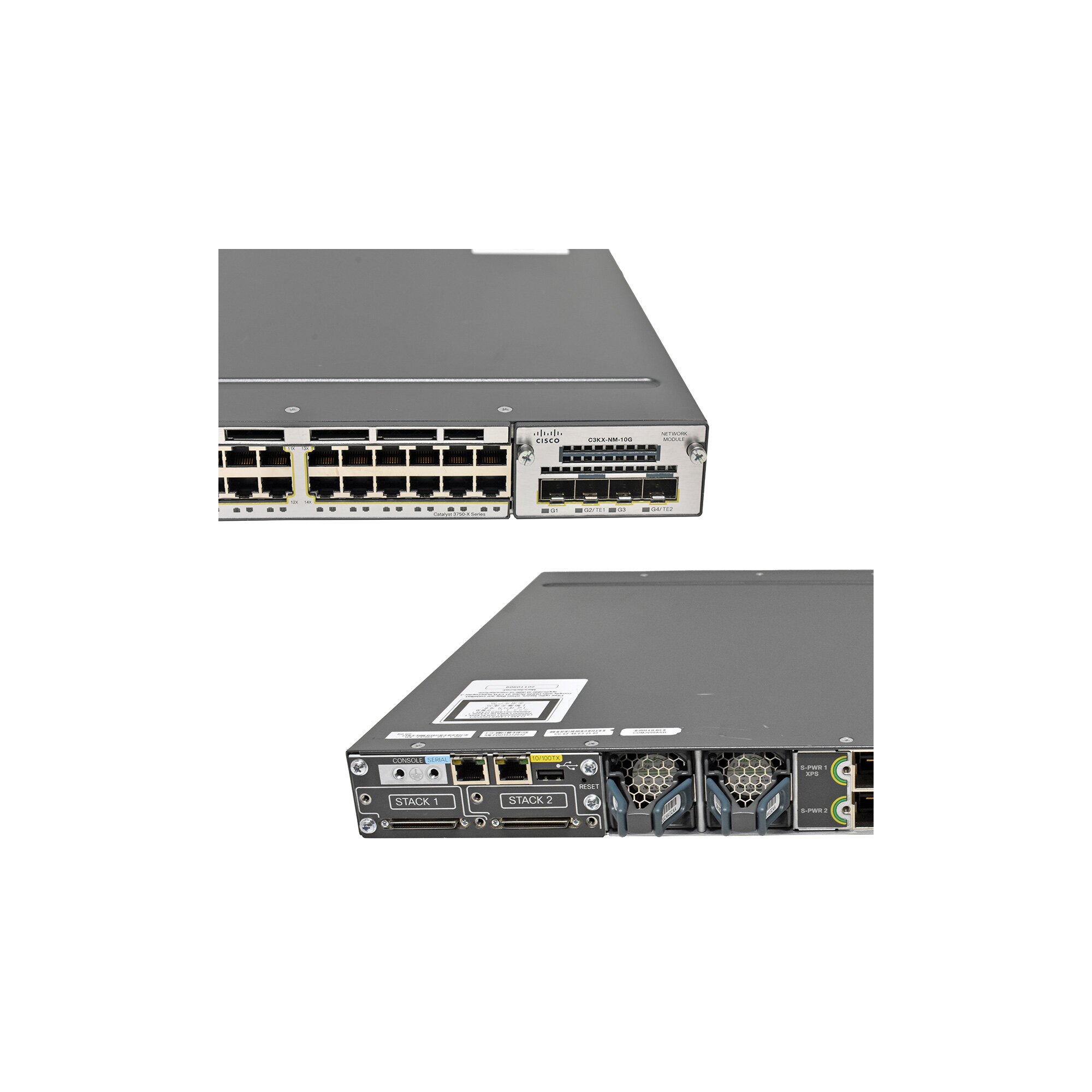 Cisco Catalyst WS-C3750X-24T-L 24-Port Gigabit Ethernet Switch ...