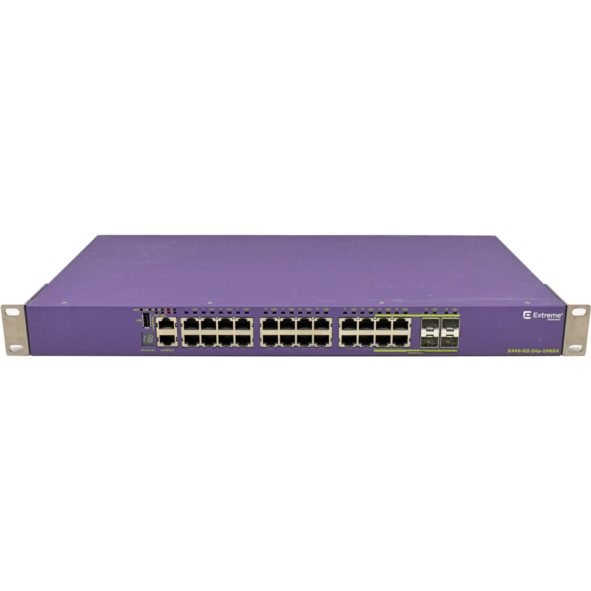 Extreme Summit X440-G2-24p-10GE4 24-Port PoE+ GE Switch 4+4 SFP/SFP+ ...