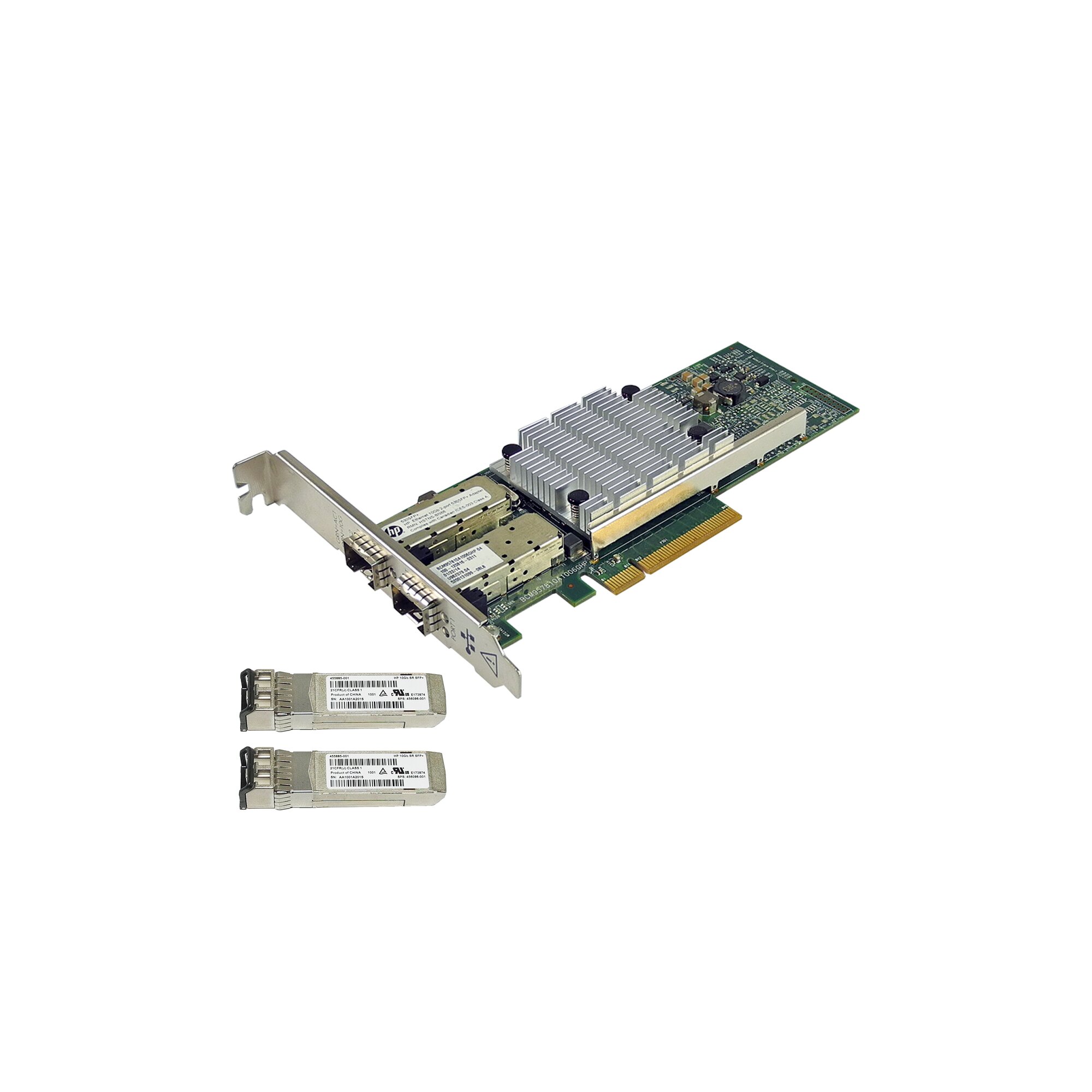 HP 530SFP+ FC Dual-Port 10GbE SFP+ PCI-Express Server Adapter 656244 ...