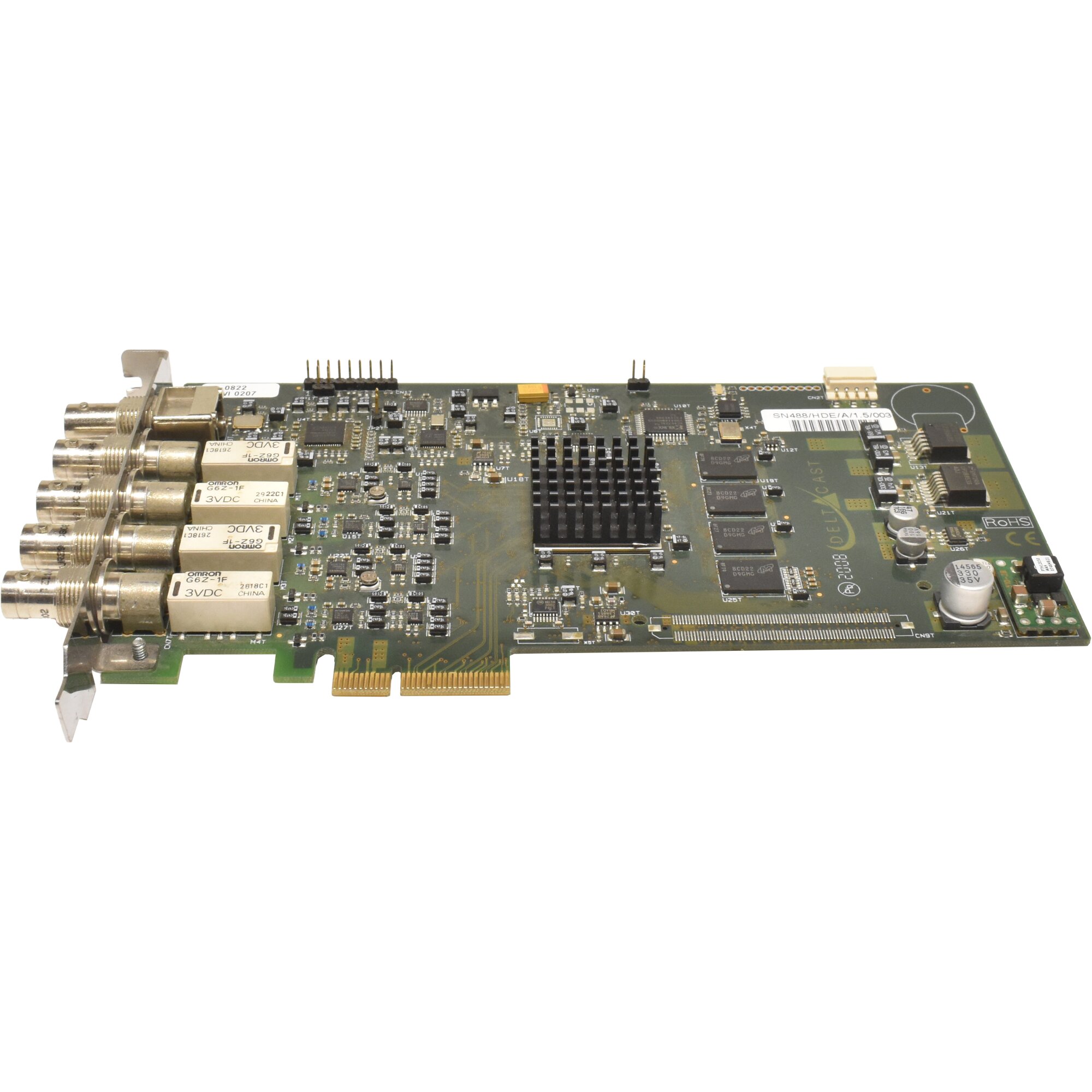 Deltacast DELTA-HD-E 22 Quad-Channel PCIe x4 HD-SDI Card - Piospartslap