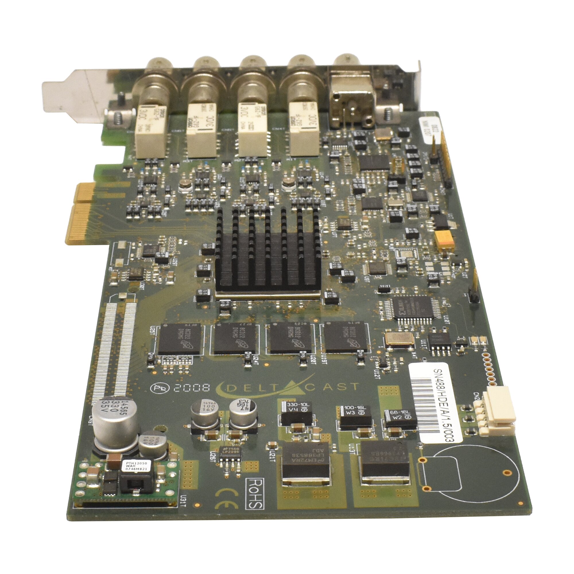 Deltacast DELTA-HD-E 22 Quad-Channel PCIe x4 HD-SDI Card - Piospartslap