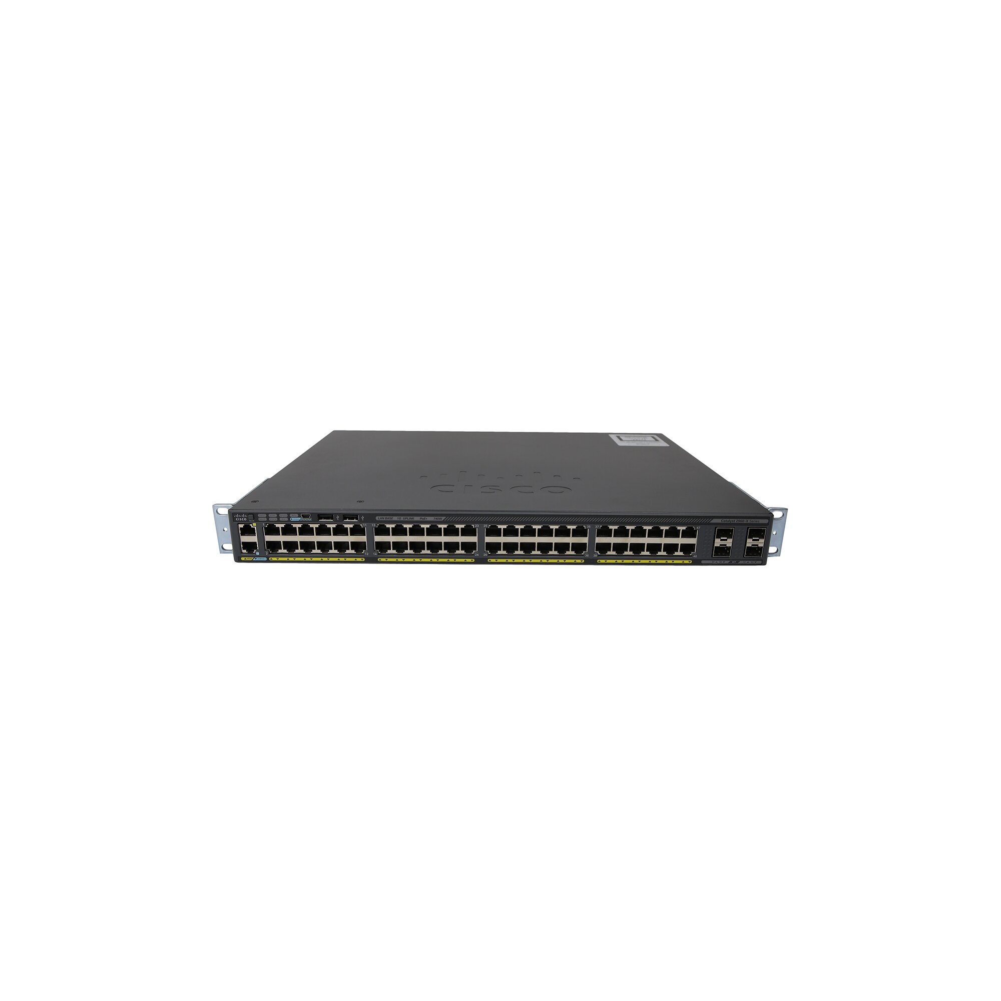 Cisco WS-C2960X-48FPS-L 48-Port PoE+ RJ-45 GE Switch 4x SFP +Rack Ears ...