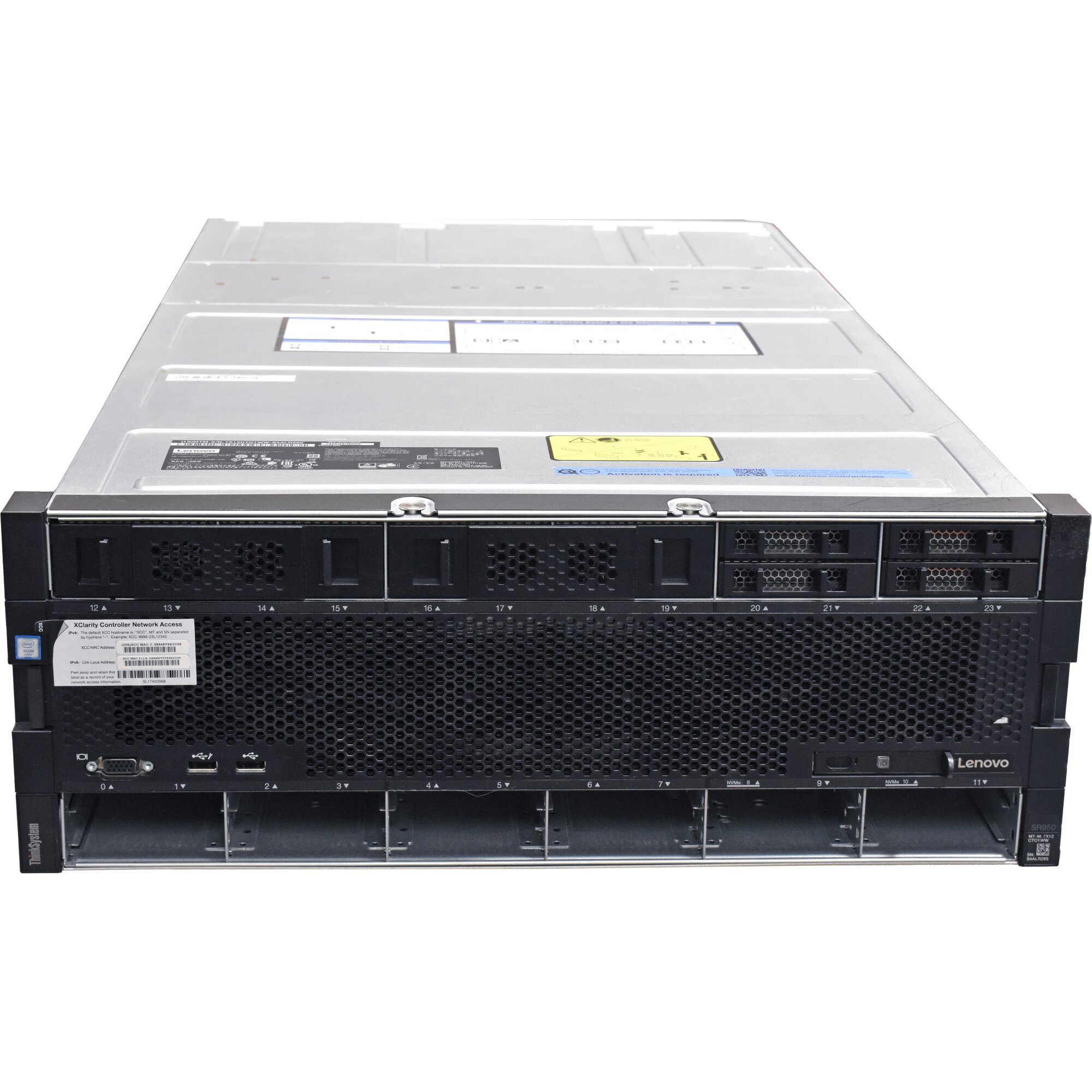 Lenovo ThinkSystem SR950 Server 4xGold 6140 CPU 256GB DDR4 RAM 12x SFF ...