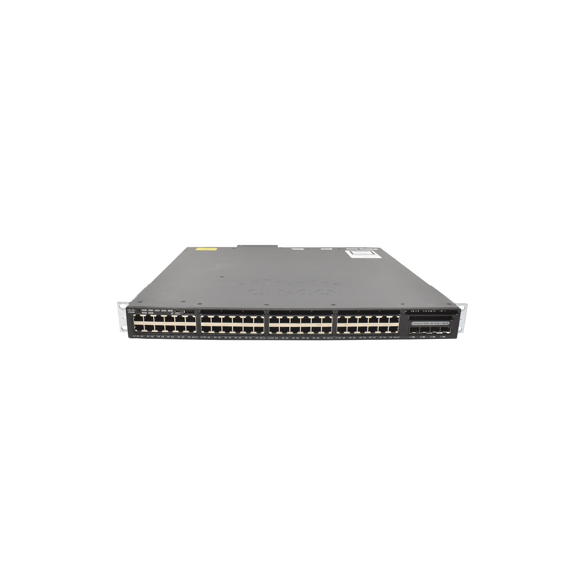 Cisco WS-C3650-48FS-S 48-Port PoE+ RJ-45 GE Switch 4-Port SFP GE Uplink ...