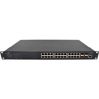 Aerohive AH-SR2324P 24-Port PoE+ RJ-45 GE Switch 4x 10G SFP+ Rack Ears ...