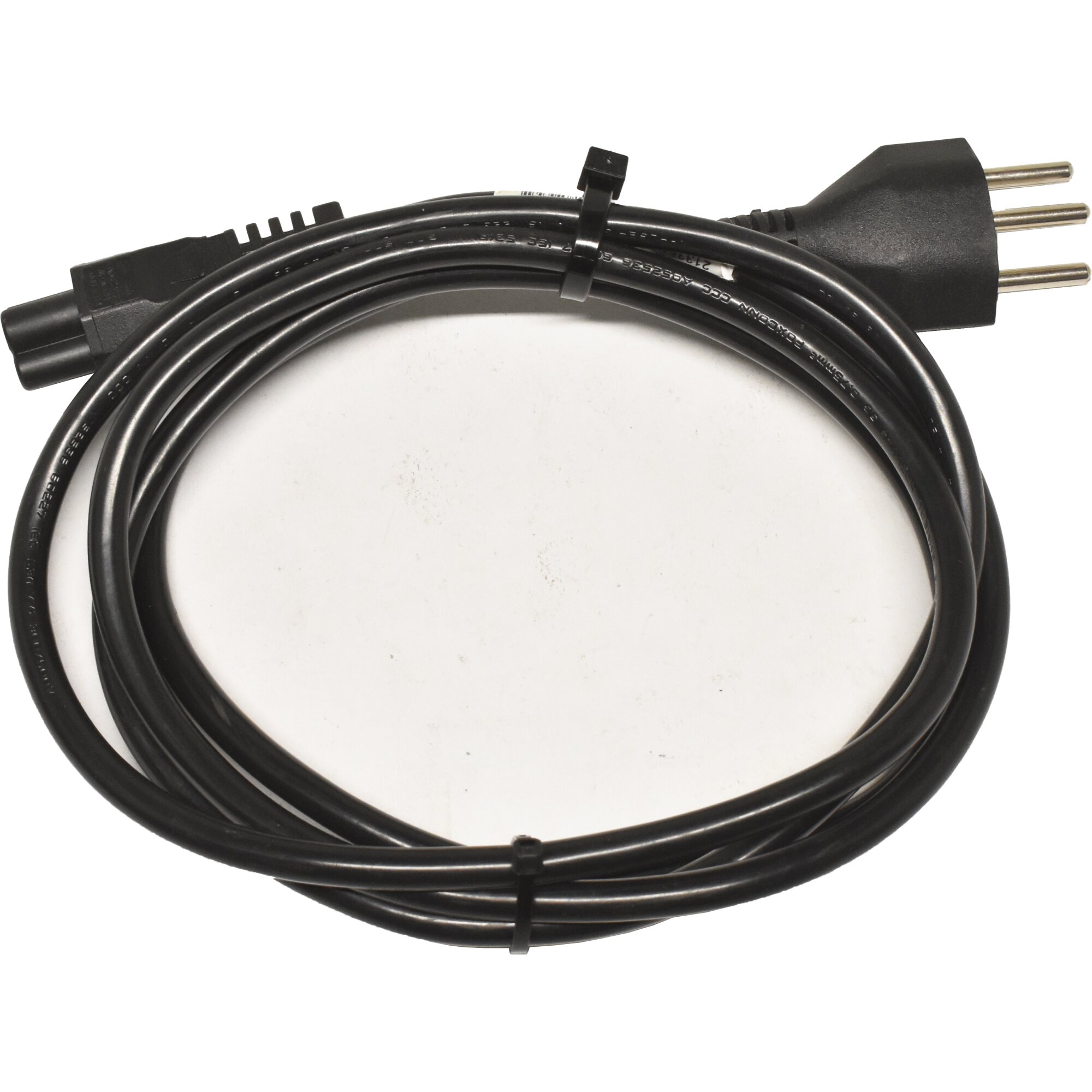 Netzkabel 0,8m Schuko Typ J - C5 Mickey-Mouse schwarz - Piospartslap