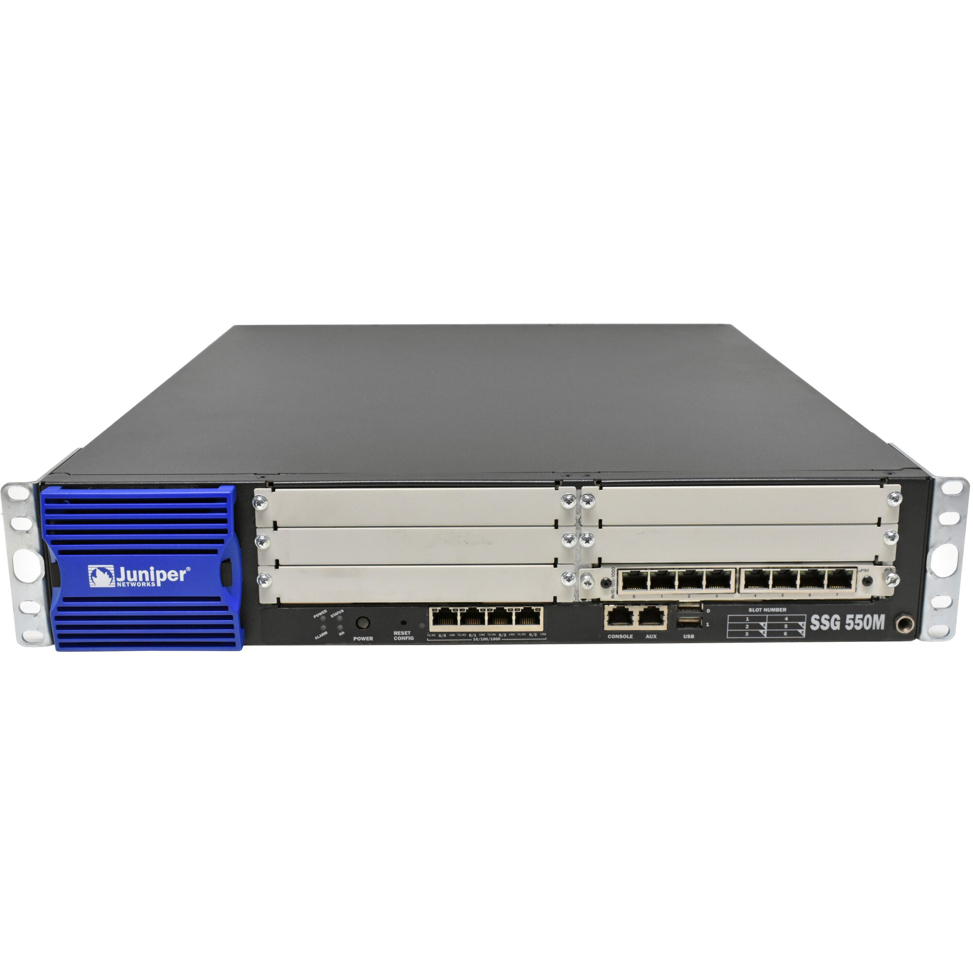 Juniper SSG 550M 12-Port RJ-45 GE VPN Firewall 2x PSU +Module 710 ...