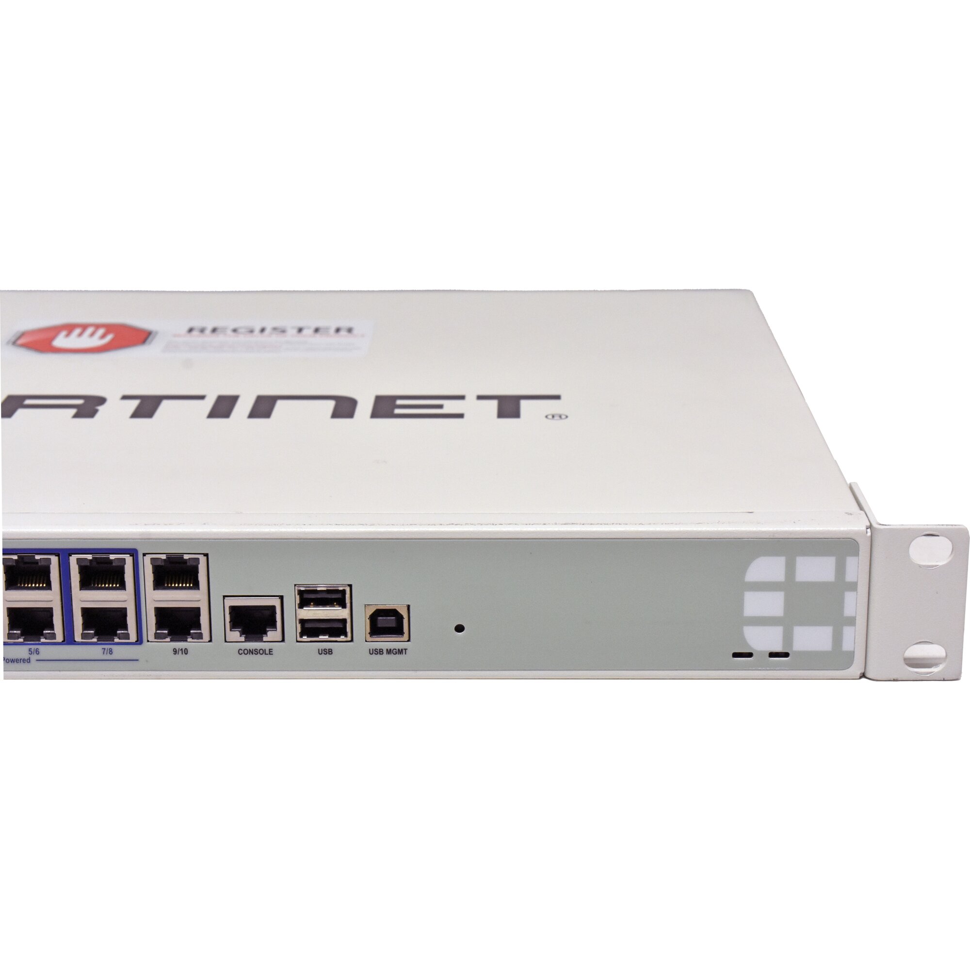 Fortinet FortiGate-300C FG-300C 10-Port RJ-45 GE Firewall +Rack Ears ...