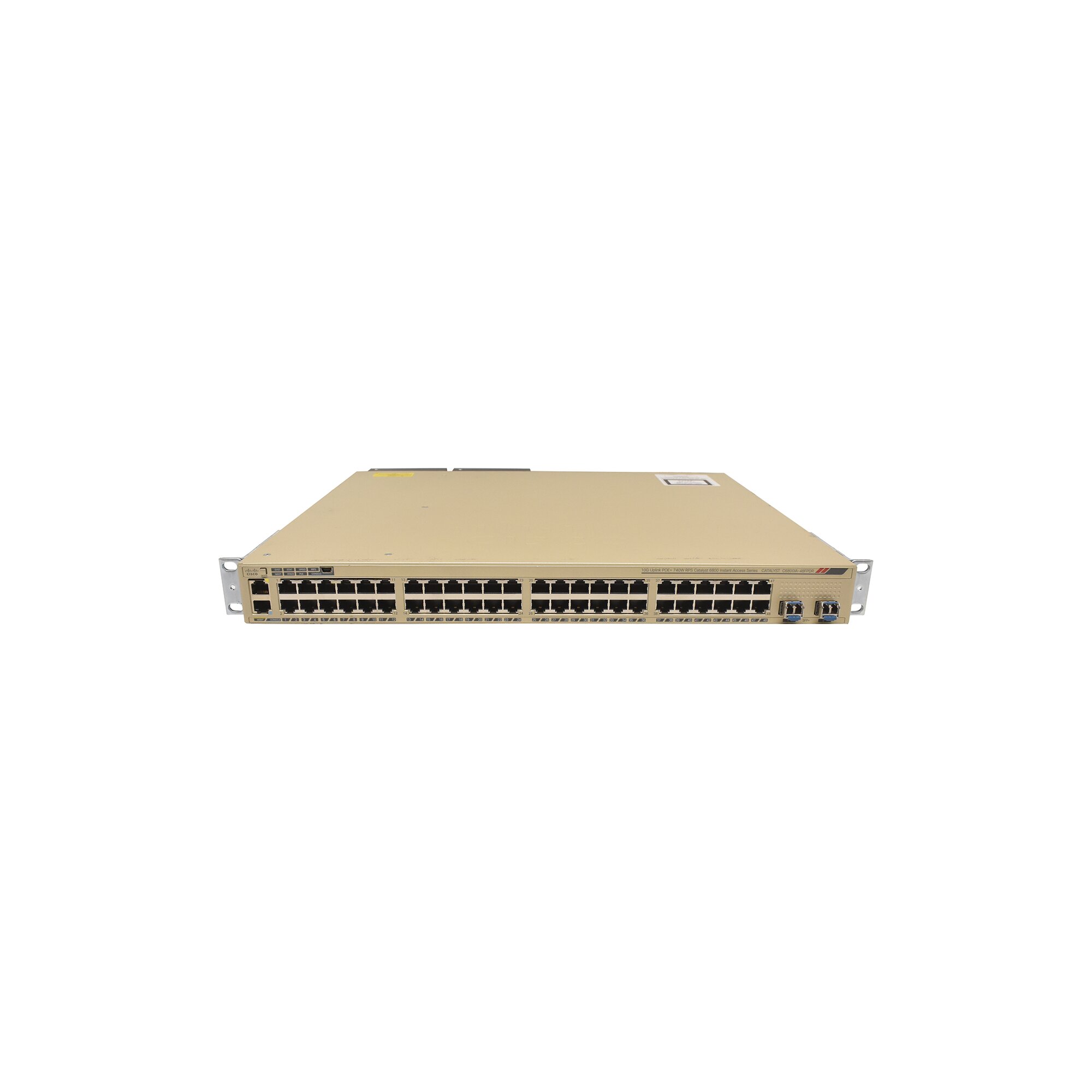 Cisco C6800IA-48FPDR 48-Port RJ-45 PoE+ GE Switch 2x SFP+ 10G 2x PSU ...