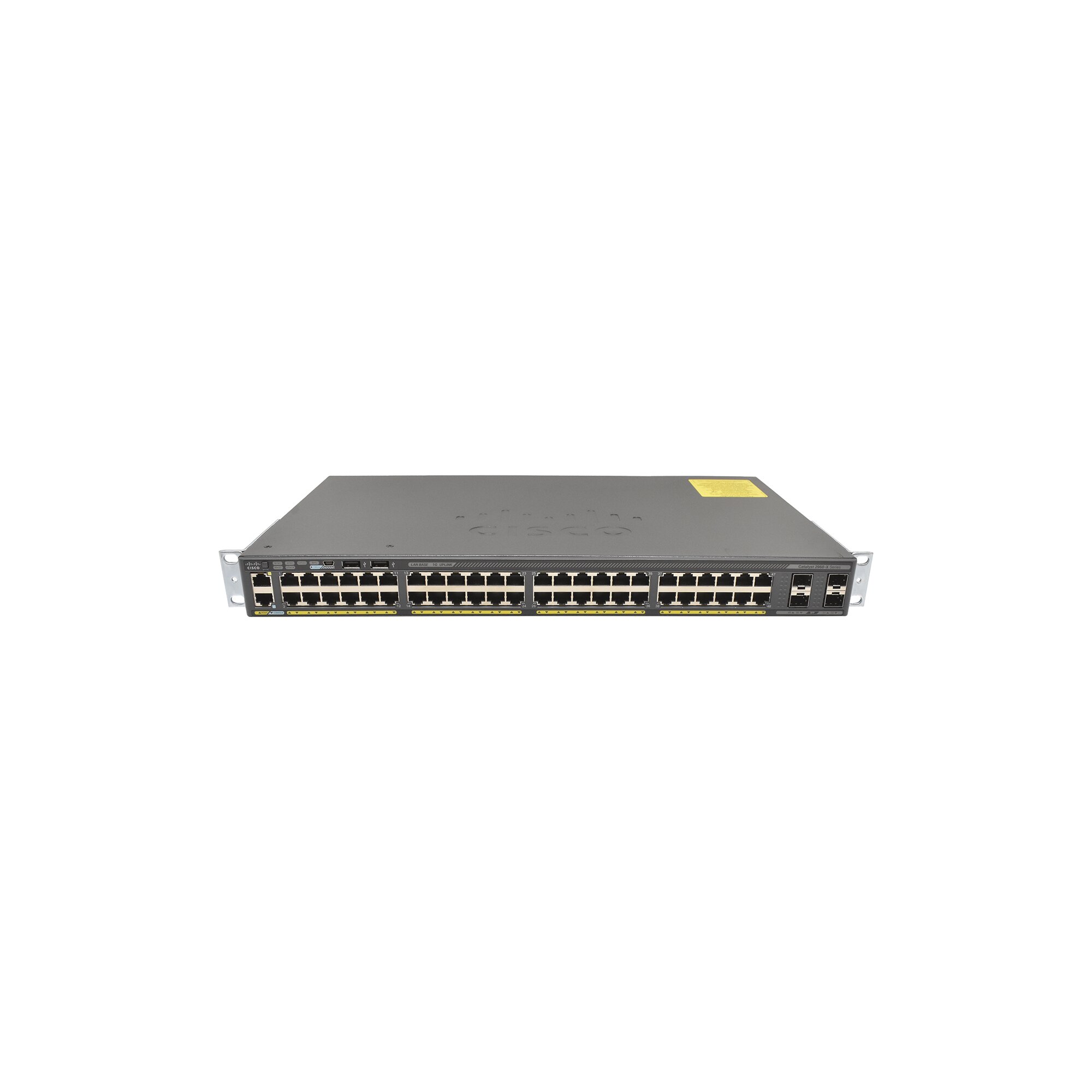 Cisco WS-C2960X-48TS-L 48-Port RJ-45 GE 4x SFP GE +Stack Module +Rack Ears - Piospartslap