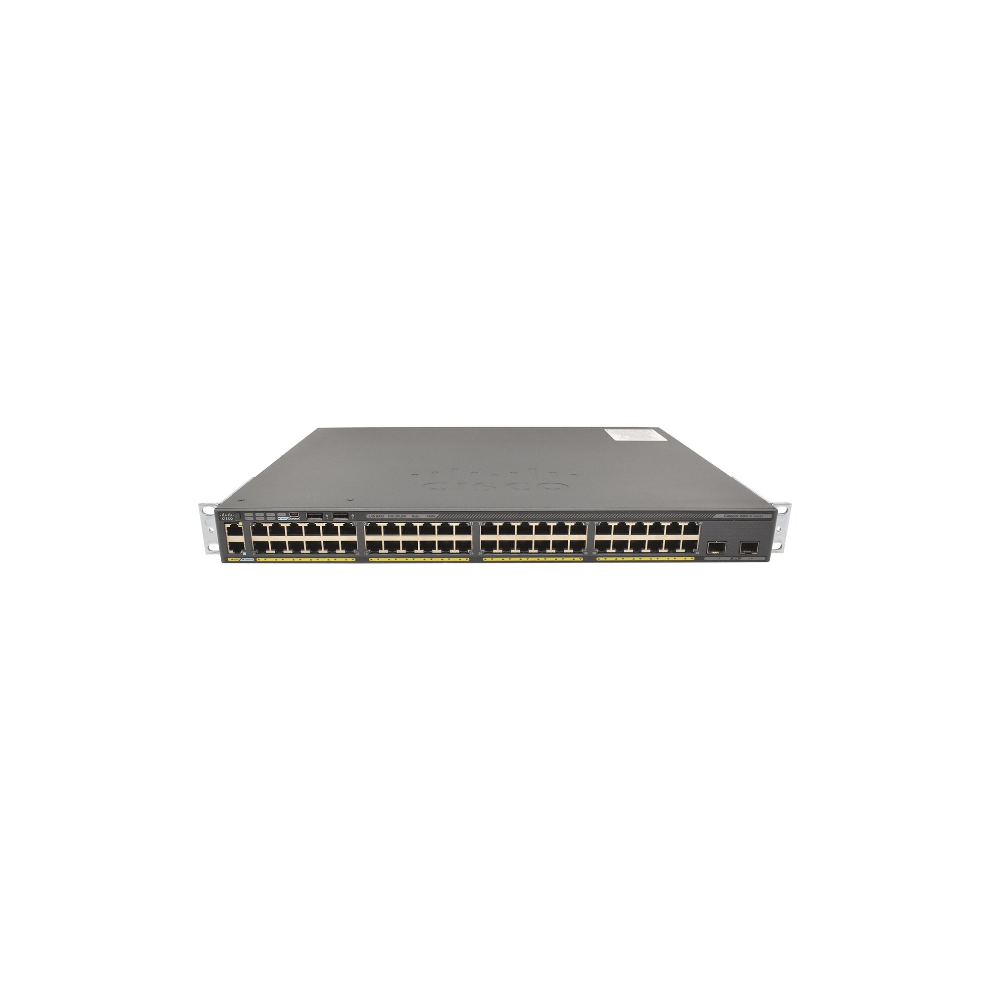 Cisco WS-C2960X-48FPD-L 48-Port PoE+ RJ-45 GE Switch 2x SFP+ 10G ...