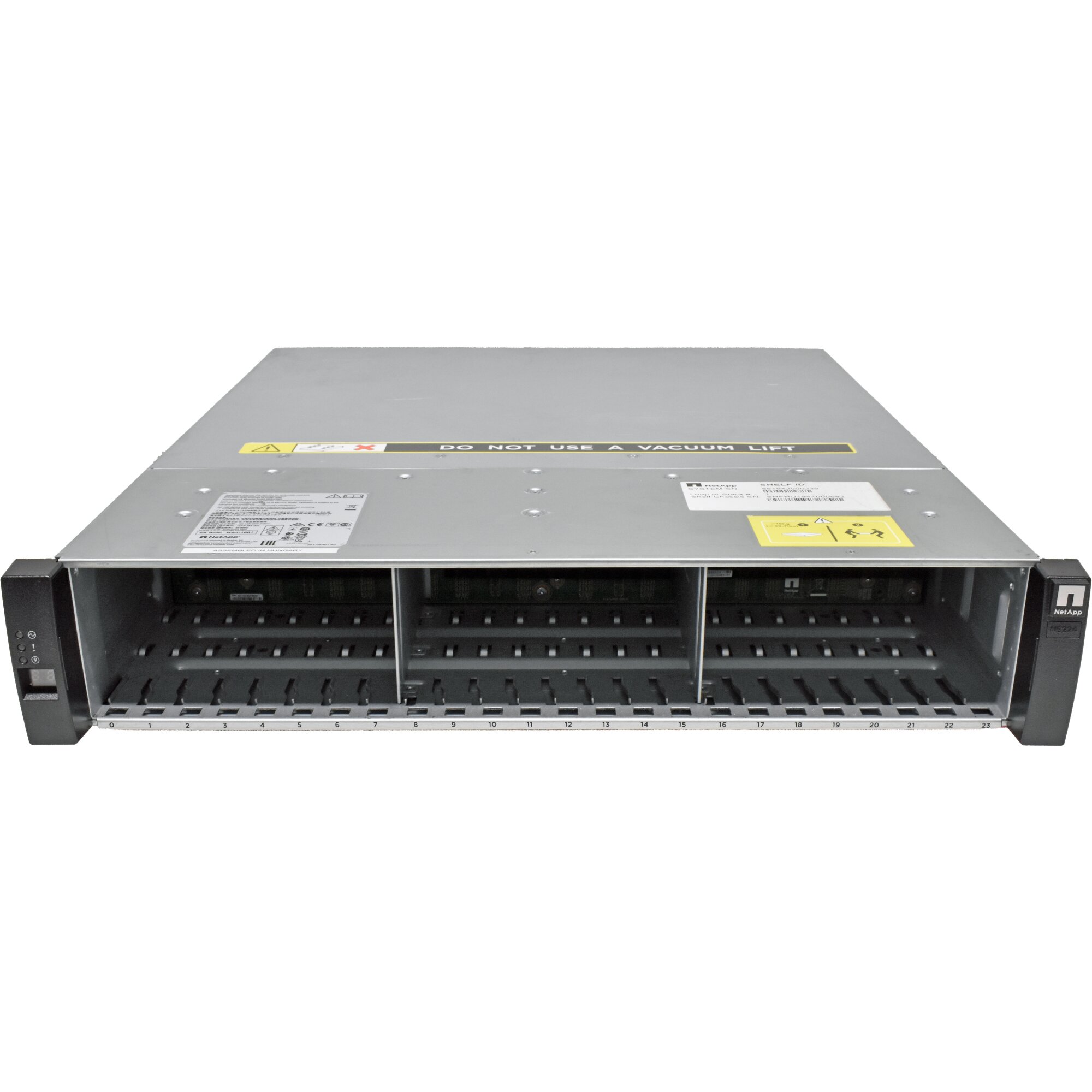 NetApp Expansion Shelf NS224 Xeon D-2123IT 64GB DDR4 2x NSM100 24 Bay 2.5