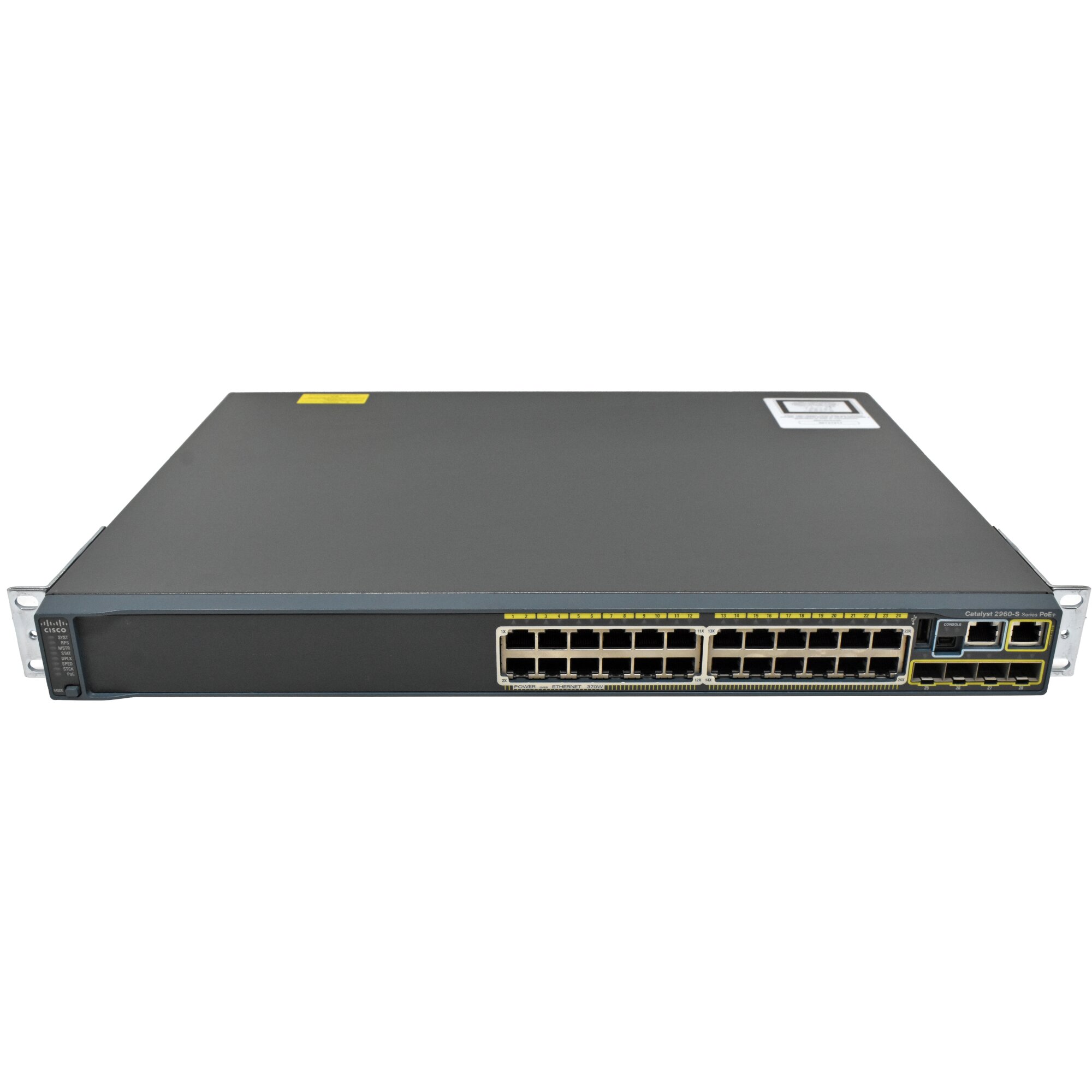 Cisco Catalyst WS-C2960S-24PS-L 24-Port PoE+ GE Switch 4x SFP Rack Ears ...