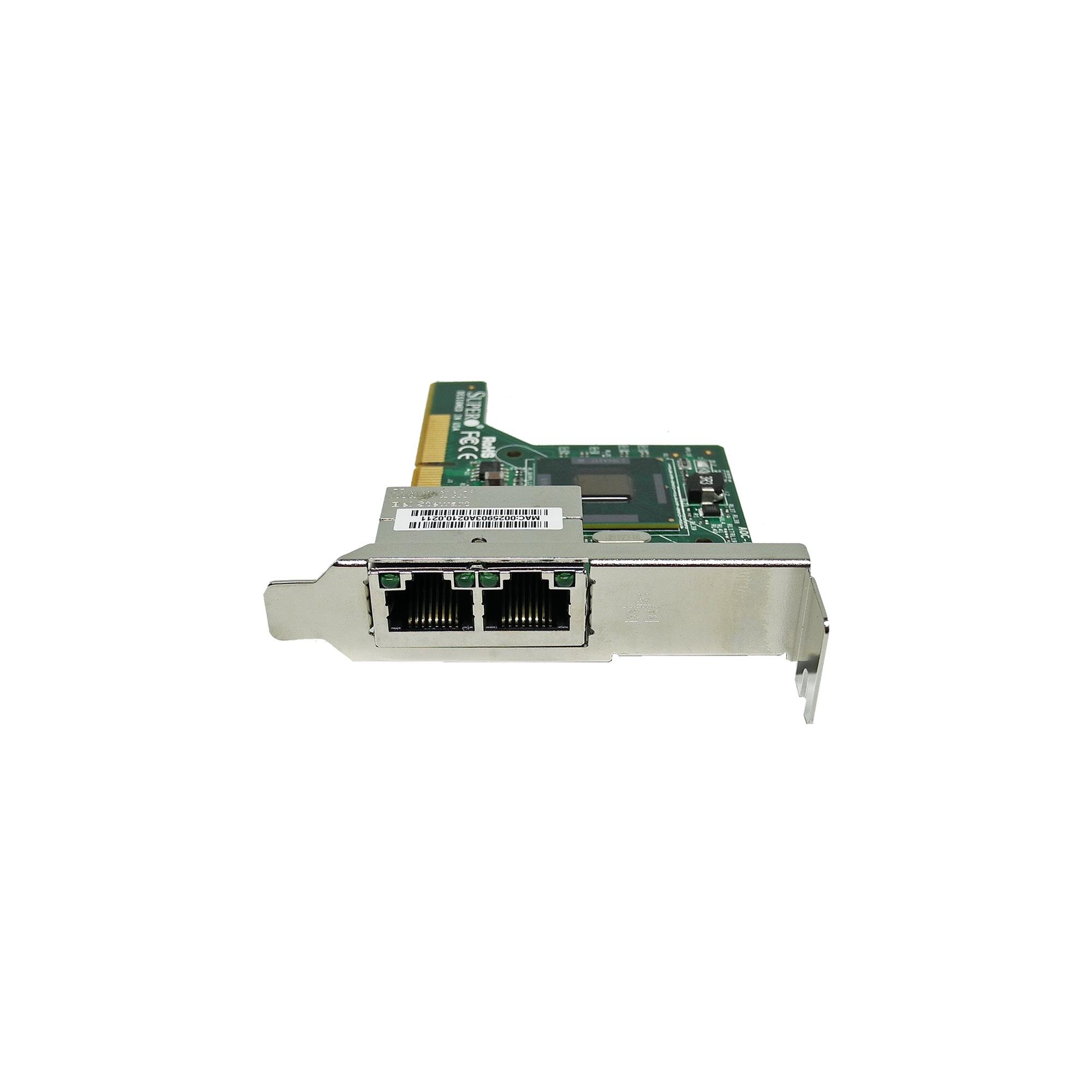 SUPERMICRO AOC-PG-i2+ Dual-Port PCI-Express x4 (x8 Slot) Gigabit ...