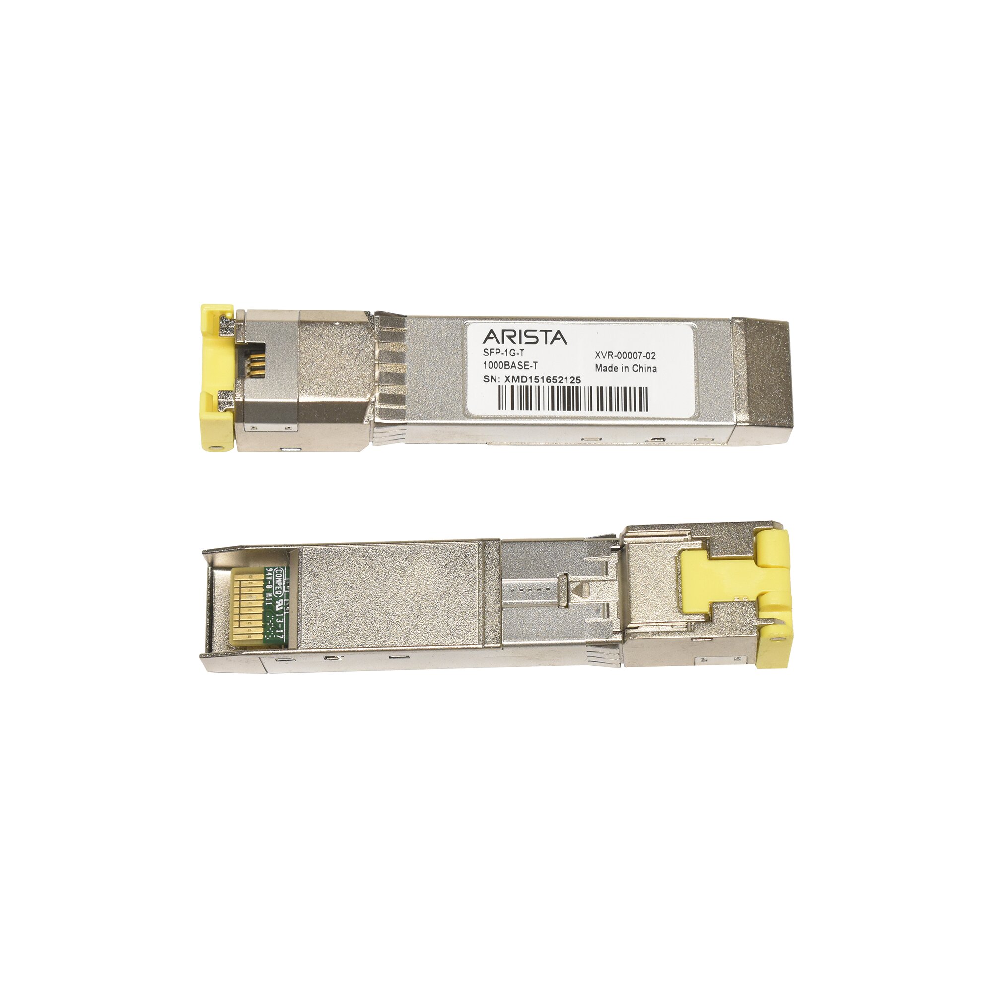 Arista GBIC SFP-1G-T 1000Base-T SFP RJ-45 100m Transceiver XVR-00007-02 ...