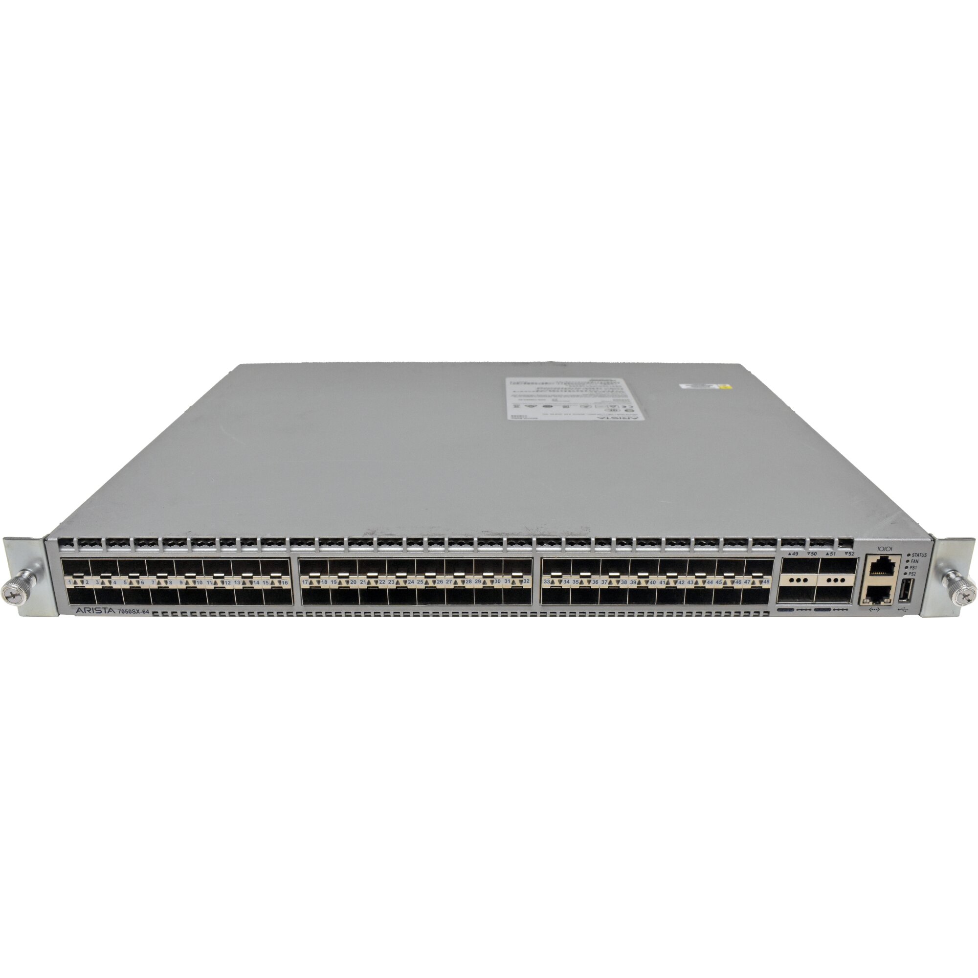 Arista DCS-7050SX-64-F 48-Port SFP+ 10GE Switch 4x 40G QSFP+ red PSUs ...