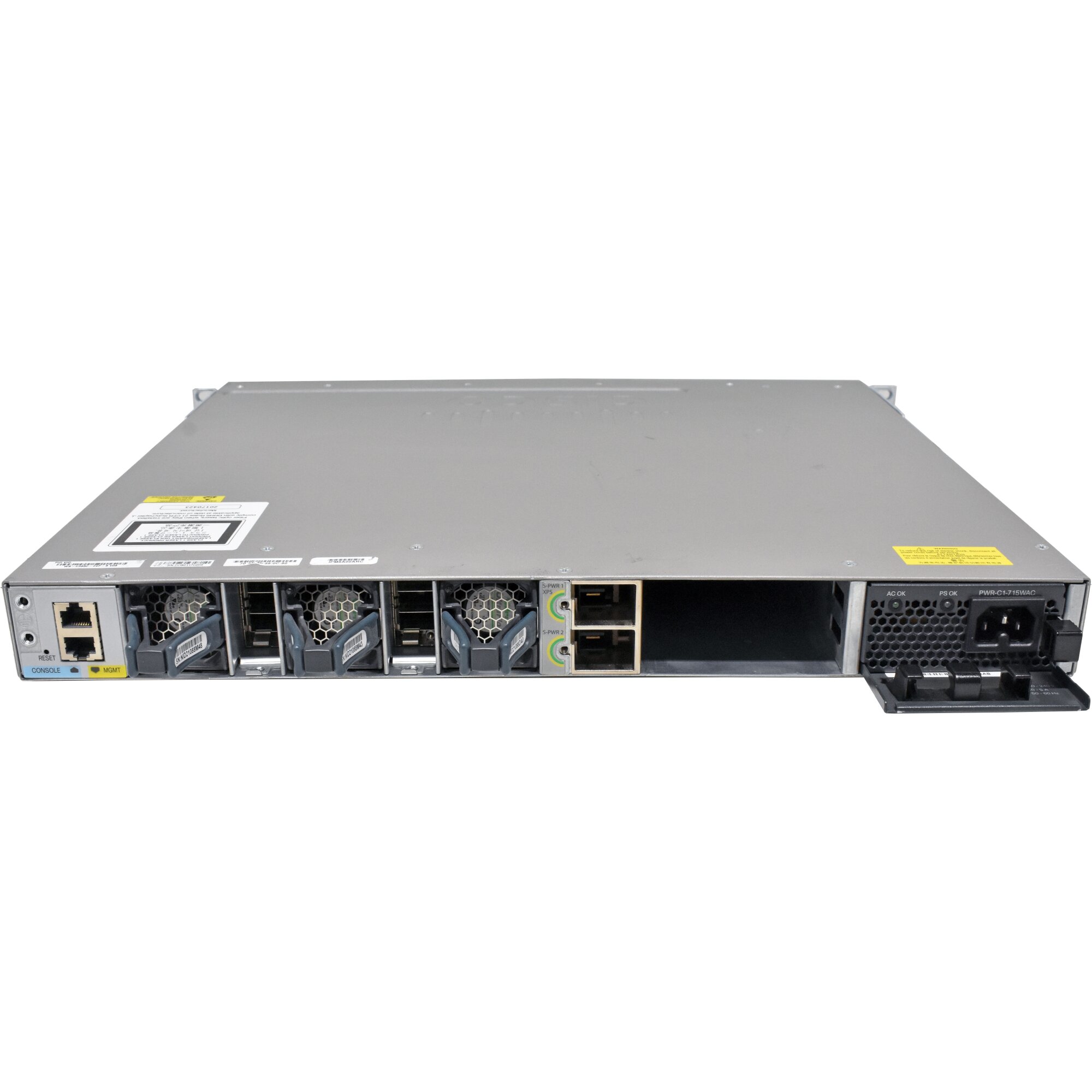 Cisco Catalyst WS-C3850-24P-S 24-Port PoE+ GE Switch 1x PSU Rack Ears ...