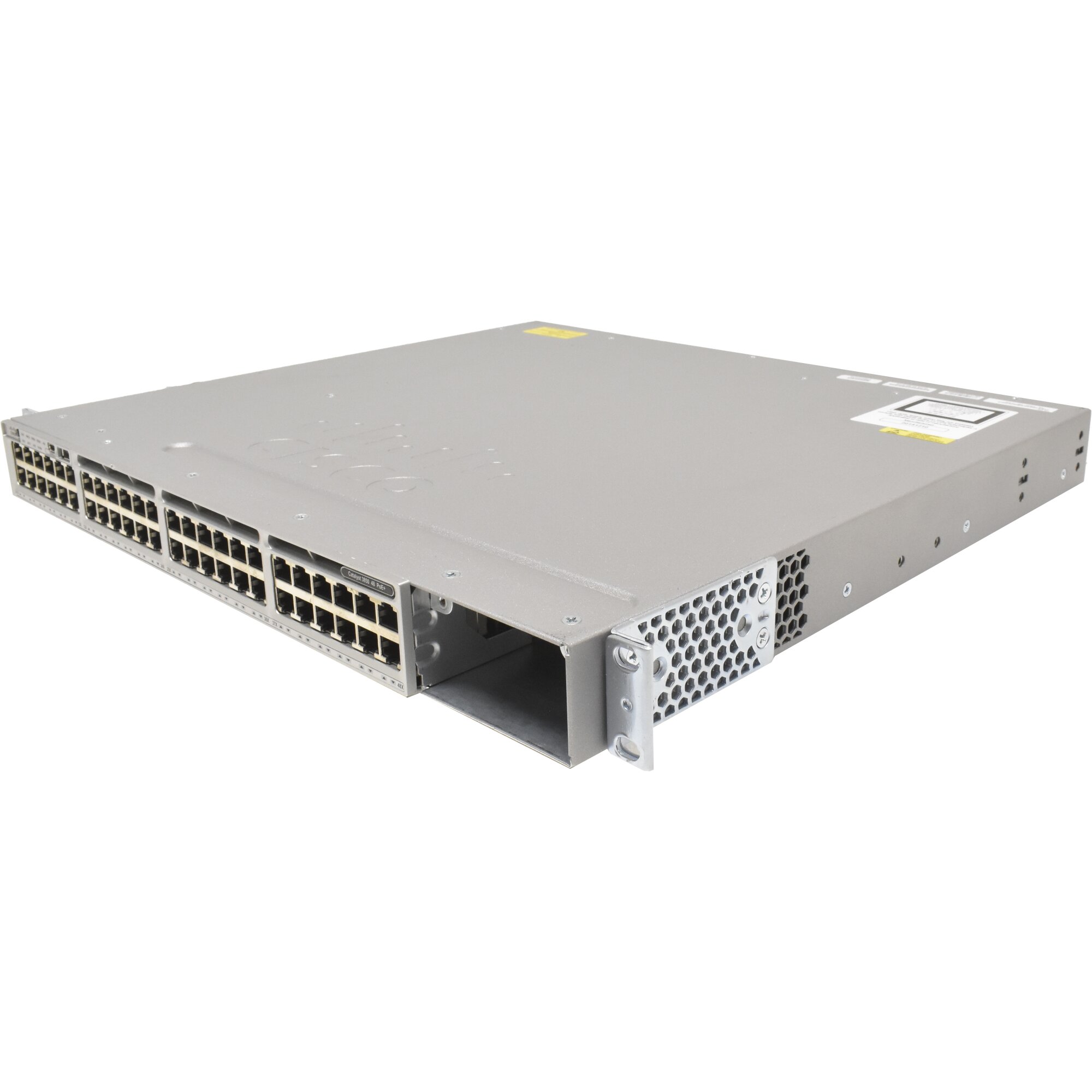 Cisco Catalyst WS-C3850-48P-S 48-Ports PoE+ GE RJ-45 1x PSU Rack Ears ...