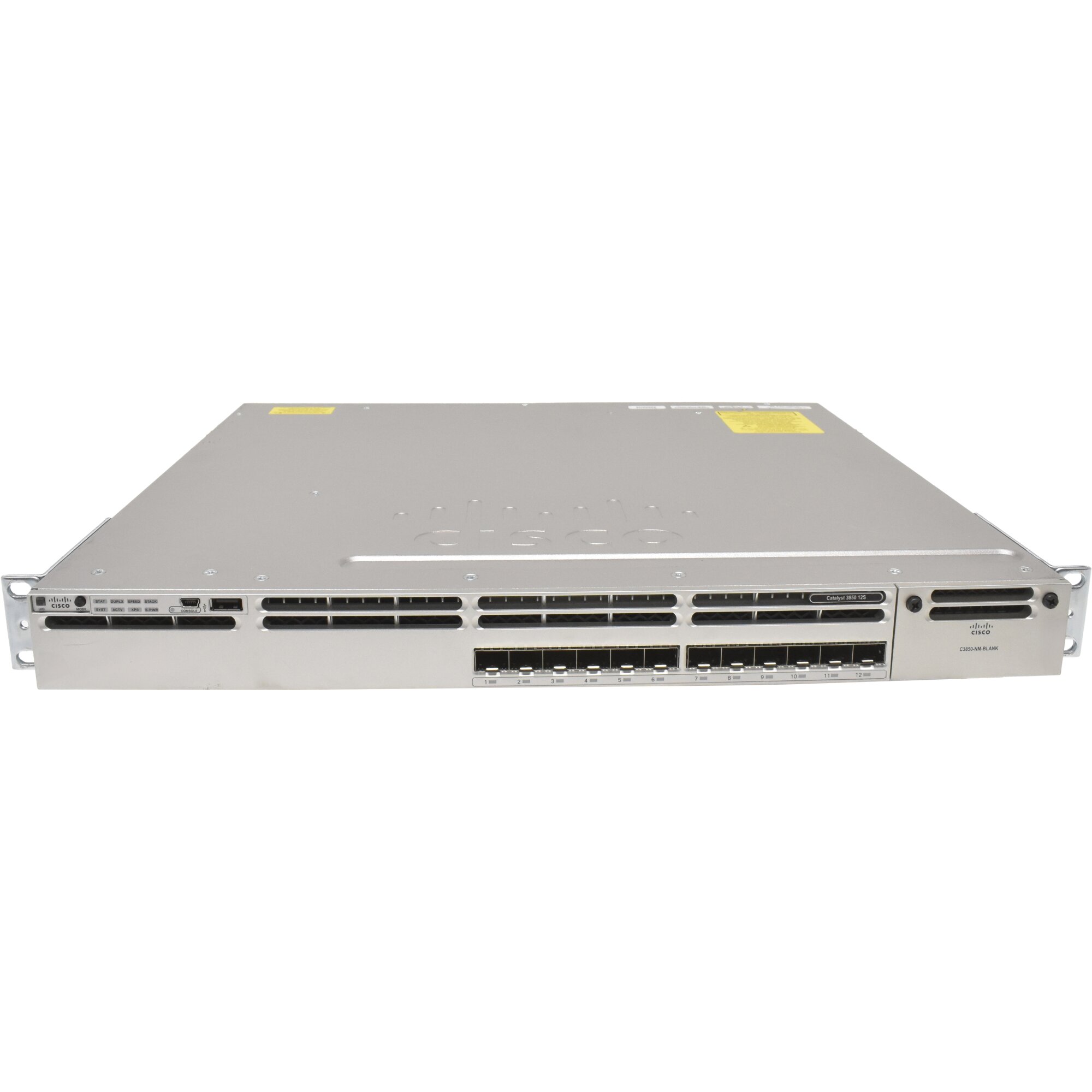 Cisco Catalyst WS-C3850-12S-S 12-Ports SFP GE Switch 1x PSU Rack Ears ...