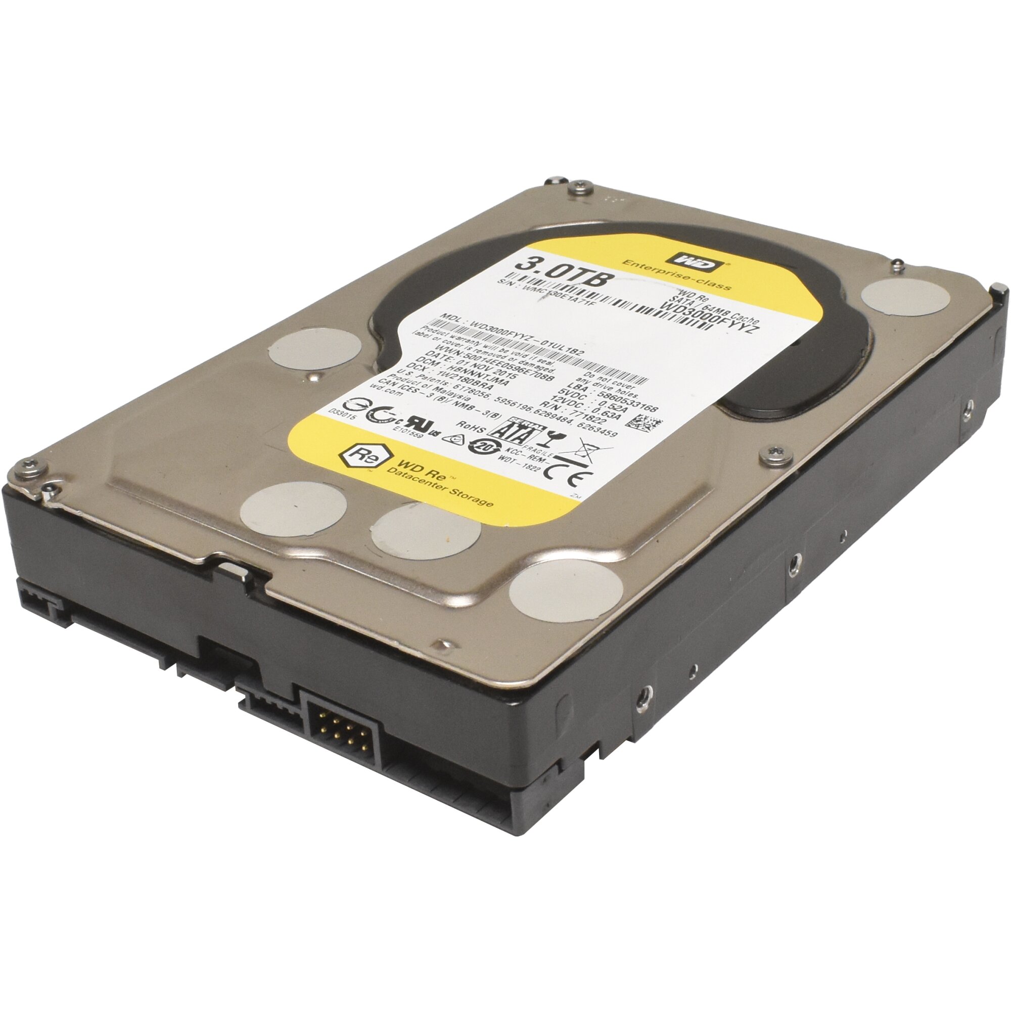Western Digital RE 3TB 3.5" 7.2K SATA 6G HDD Festplatte WD3000FYYZ-01UL1B2