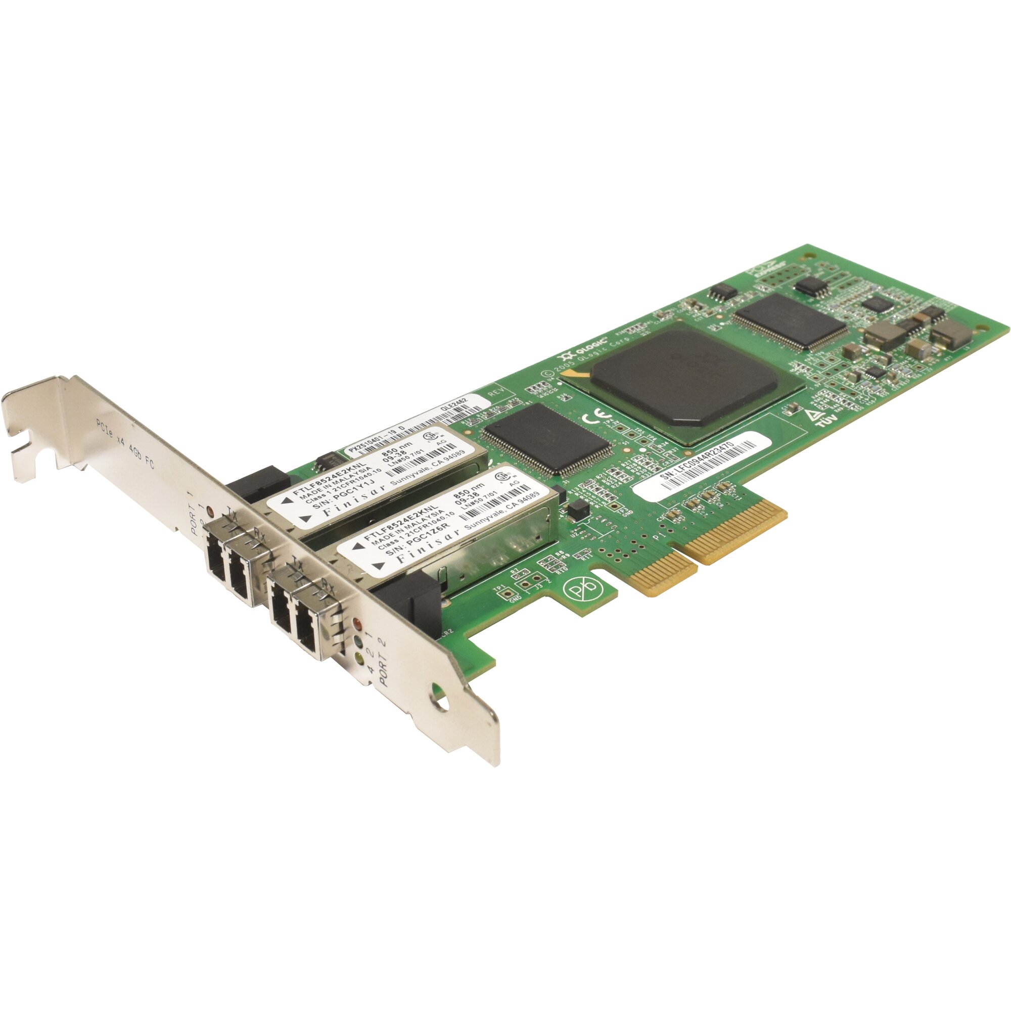 QLogic NetApp QLE2462 FC Dual-Port 4GBit PCIe x4 Host Bus Adapter ...