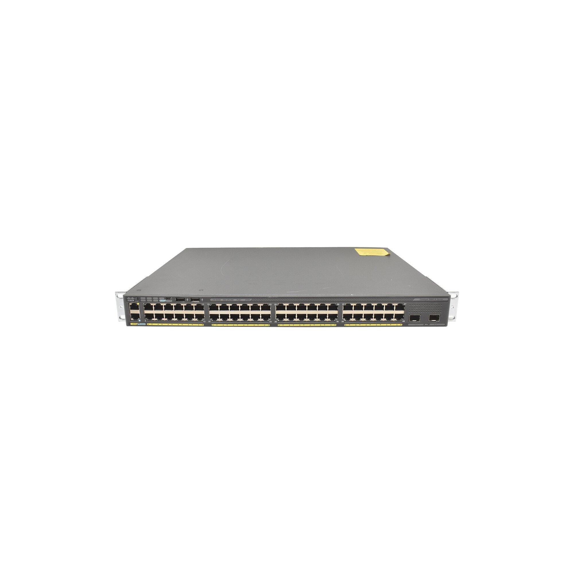 Cisco WS-C2960X-48LPD-L 48-Port PoE+ RJ-45 GE Switch 2x SFP+ 10G +Rack Ears + C2960X-STACK ...