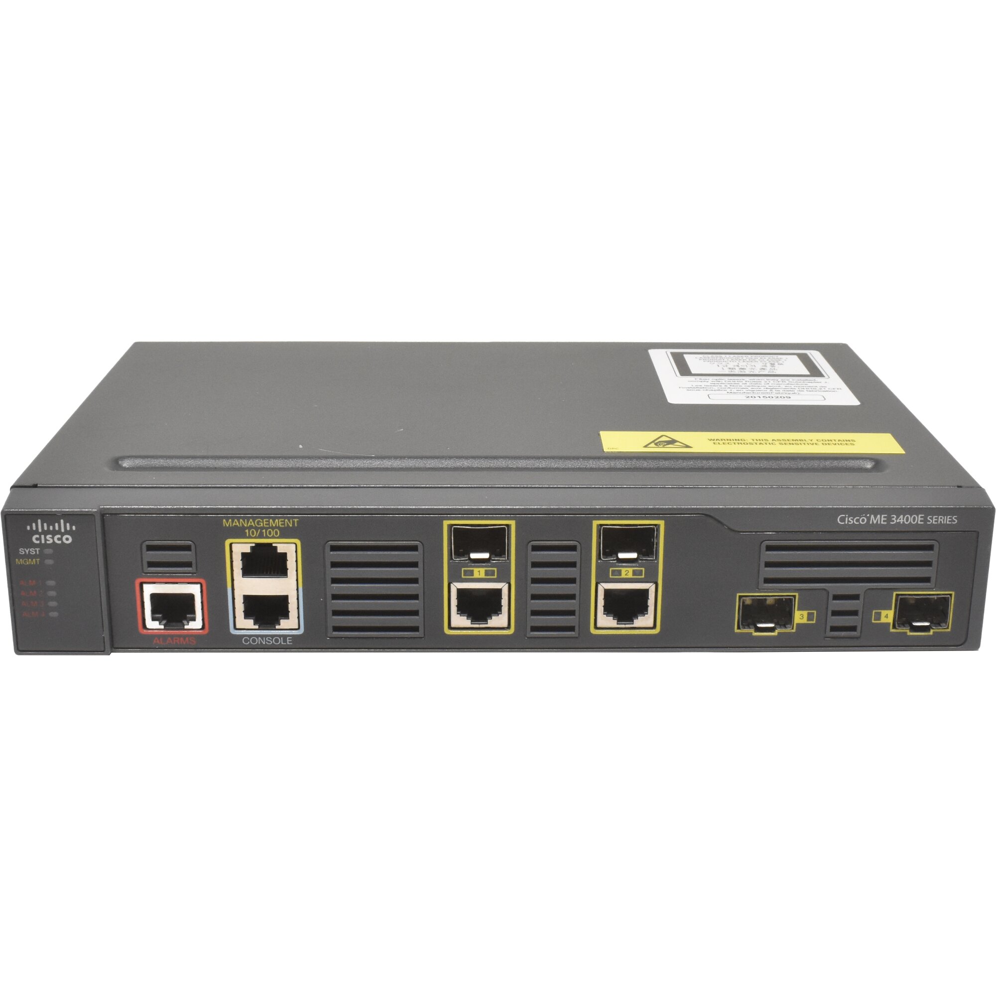 Cisco ME-3400EG-2CS-A Dual-Port RJ-45 GE Switch 4-Ports SFP GE ...