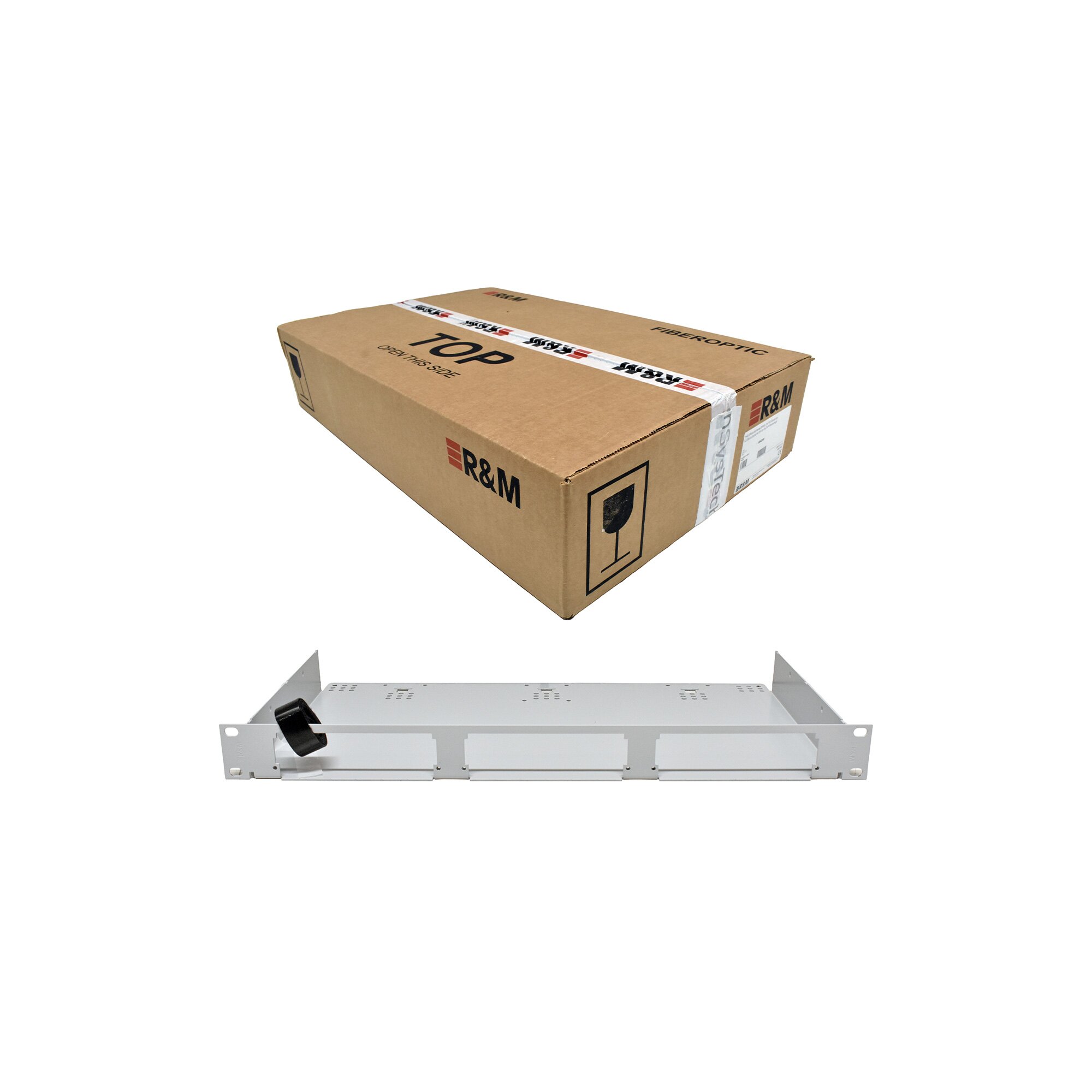 R&M 804258 1HE Modularpanel 36 3x7TE grau leer +Srew Set NEW NEU ...