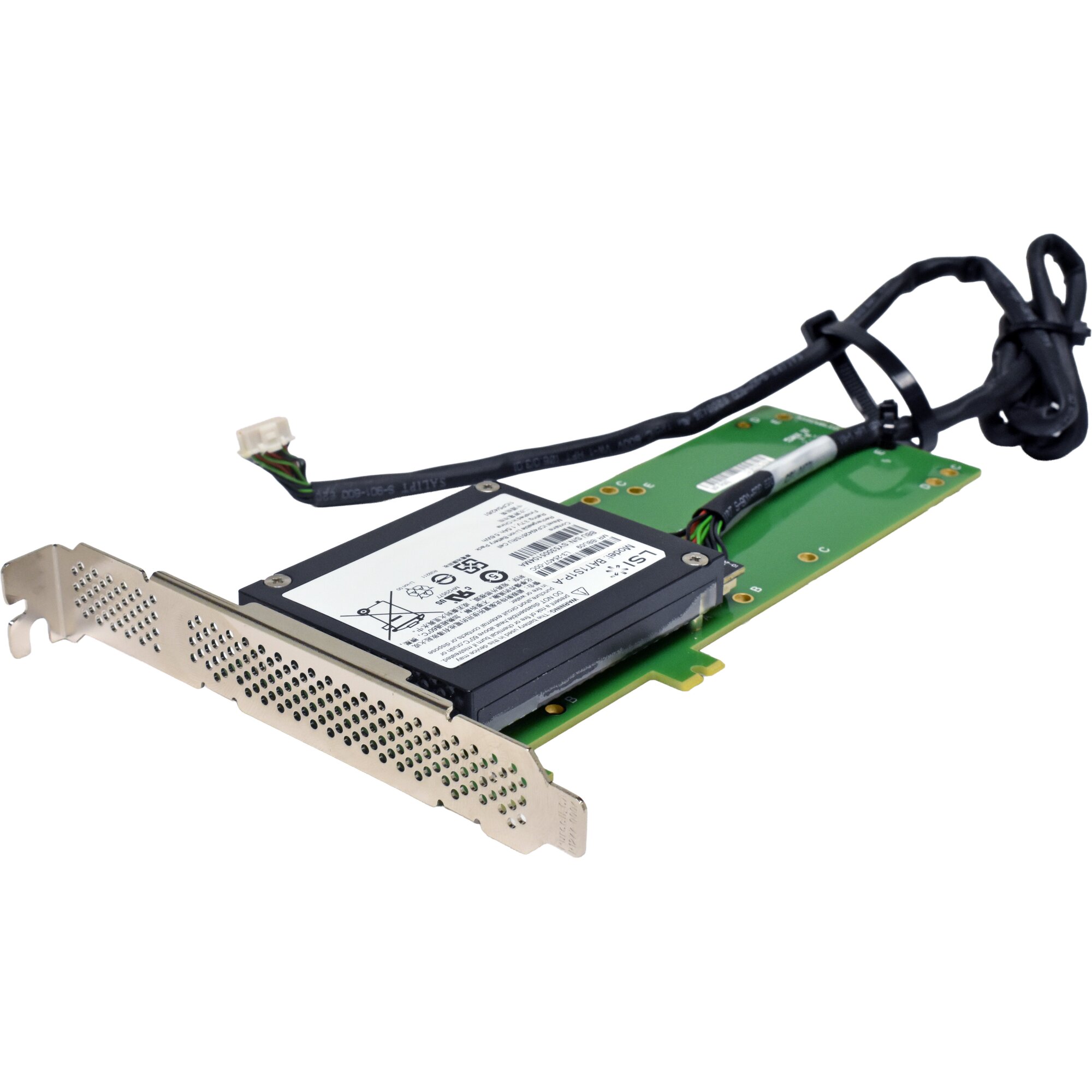 LSI MR RMB L3-25376-00A Remote MegaRAID Battery holder Card +BBU +Cable ...