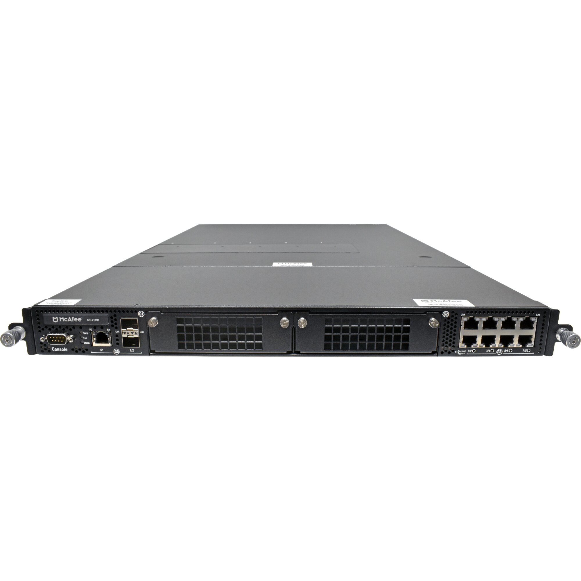 McAfee IPS-NS7500 600-1729-00 8-Port GE RJ-45 Network Security Platform ...