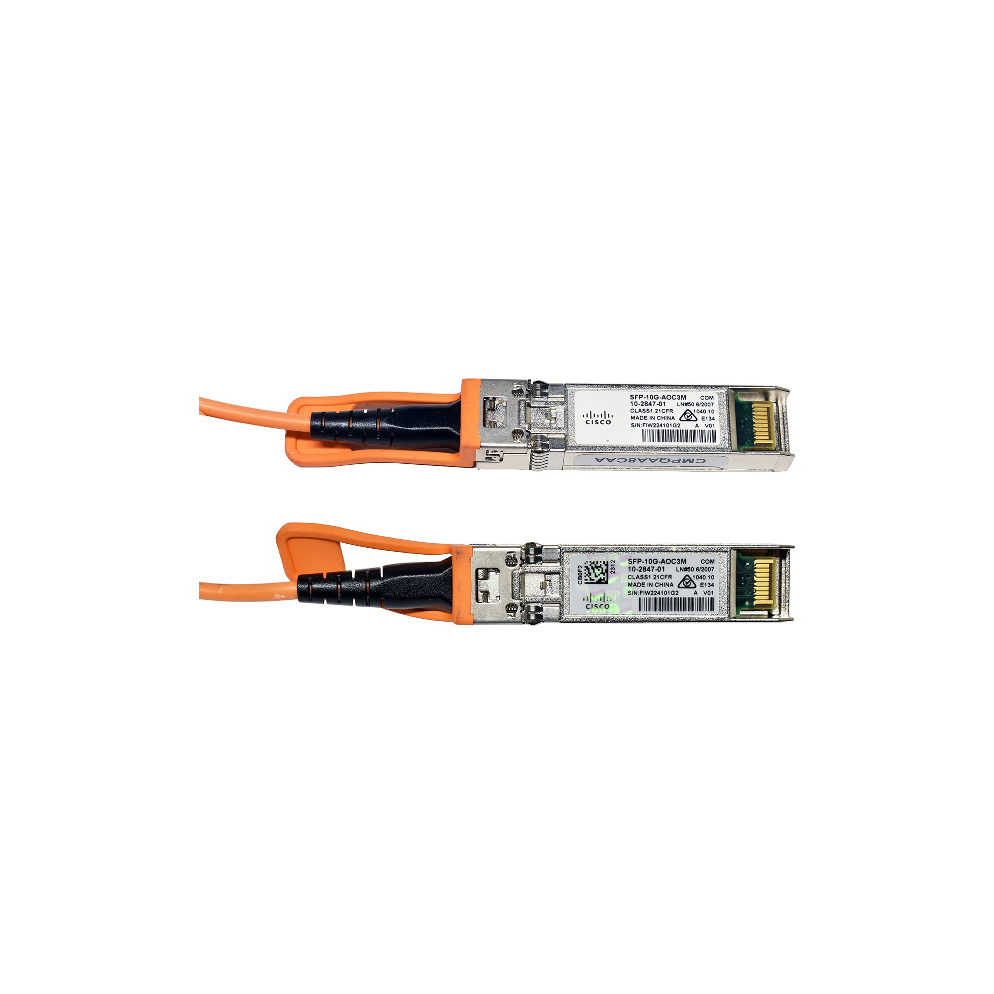 Cisco QSFP-H40G-AOC1M 10-2925-02 1m QSFP+ - QSFP+ Active Optical Cable ...