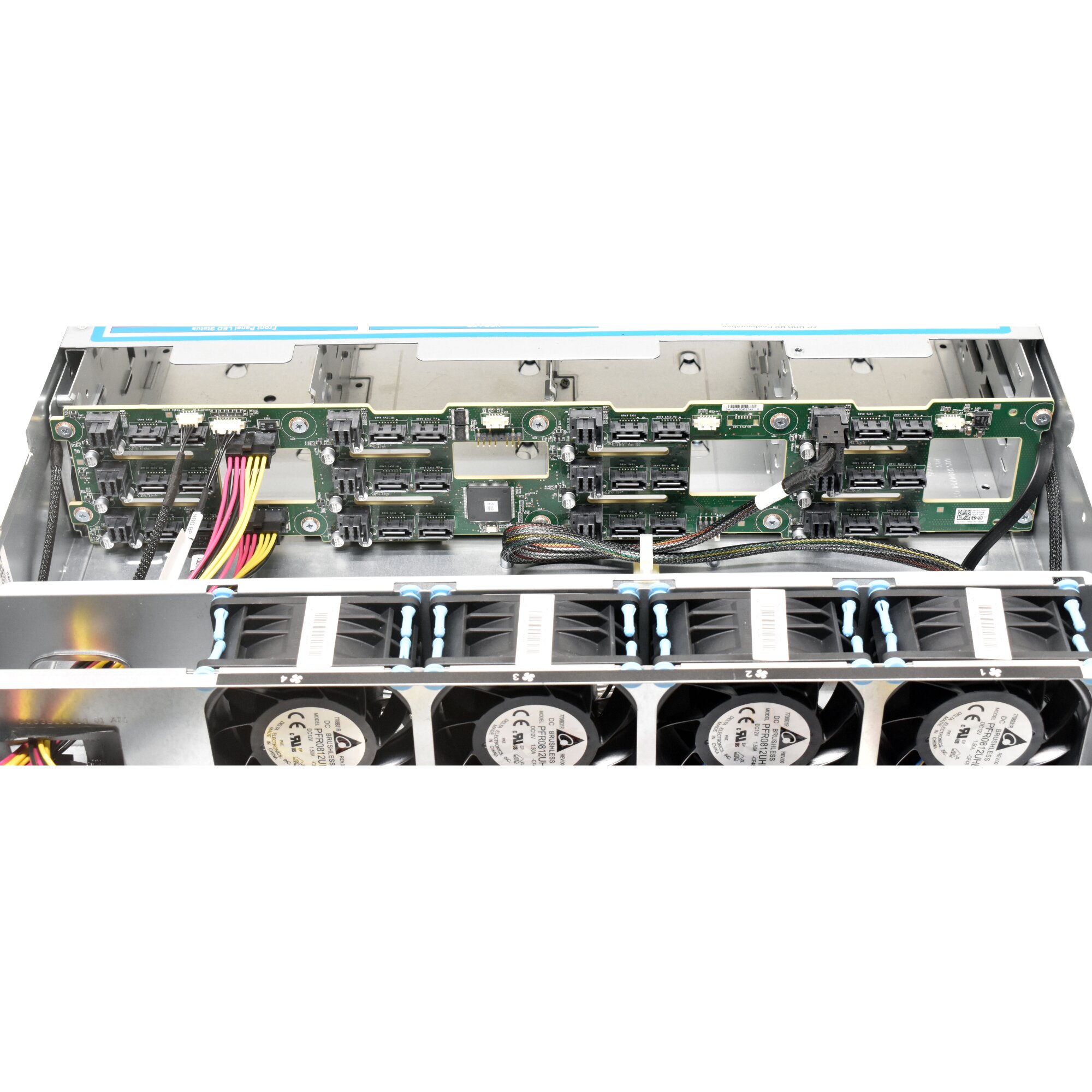 ATX 2HE Rack Server Chassis 12x 3,5 Zoll HDD Bay 4x Fan 2x PSU ...