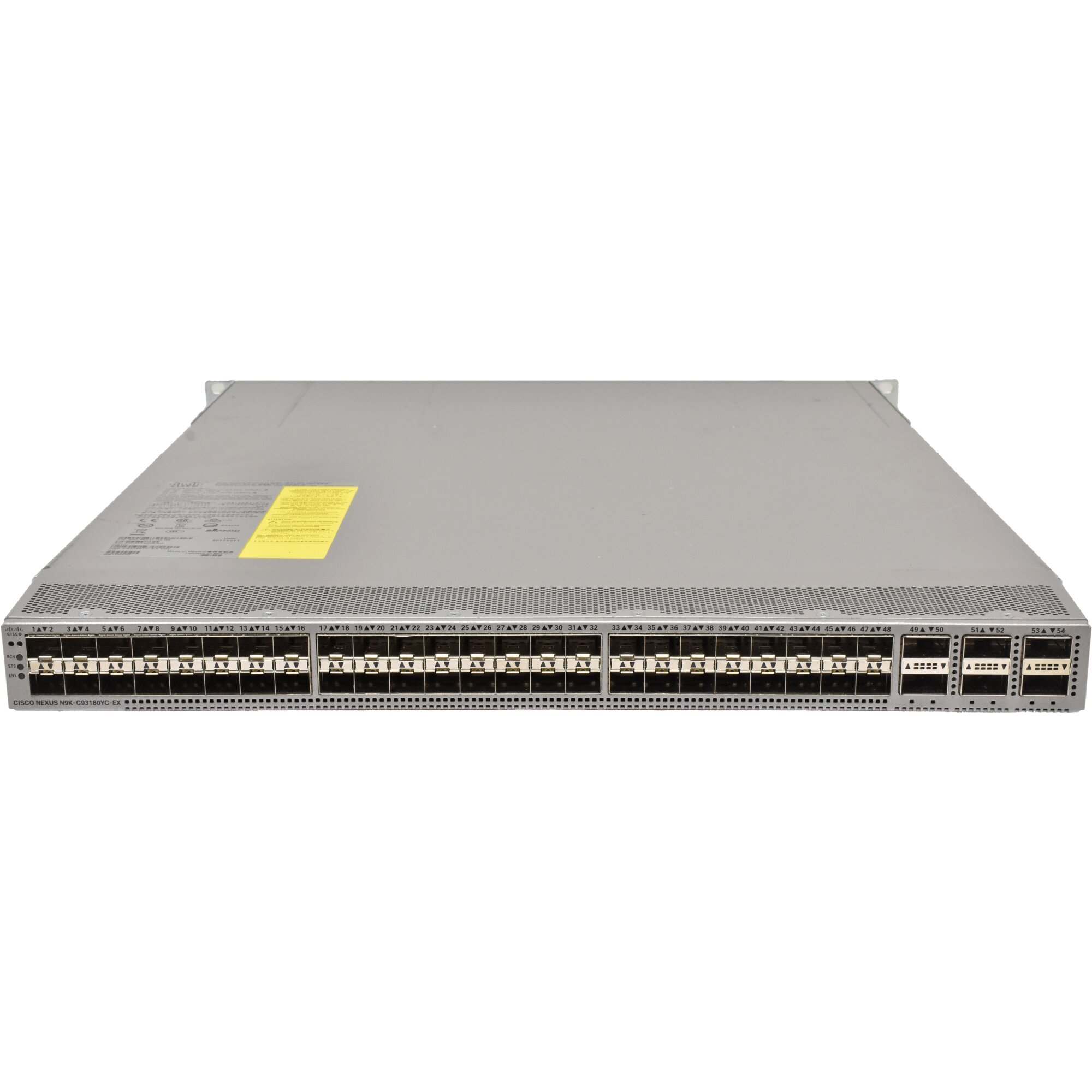 Cisco Nexus N9K-C93180YC-EX 48-Port SFP28 25GE Switch 6x 100G QSFP28 ...