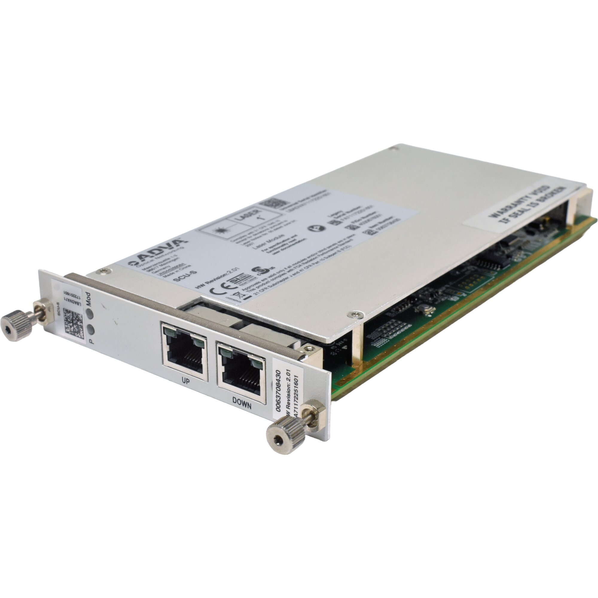 ADVA SCU-S 0063708430 Dual-Port RJ-45 NIC for FSP 3000R7 - Piospartslap