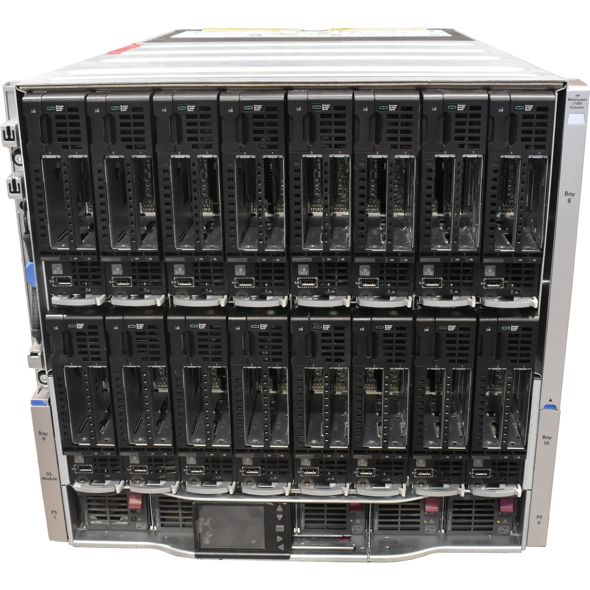 HP BladeSystem c7000 Enclosure 681844-B21 mit 16x BL460c G10, 2x ...