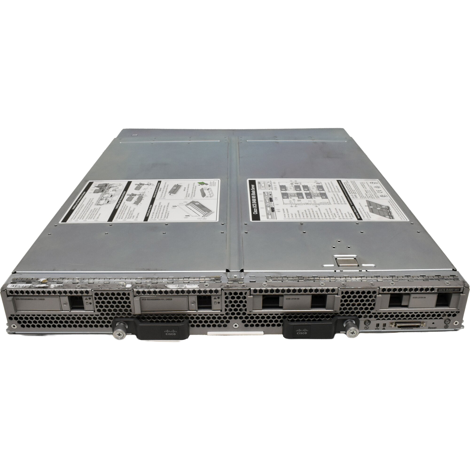 Cisco UCS B480 M5 Blade Server 4x Heatsink UCS-VIC-M83-8P V02 UCSB-MLOM ...