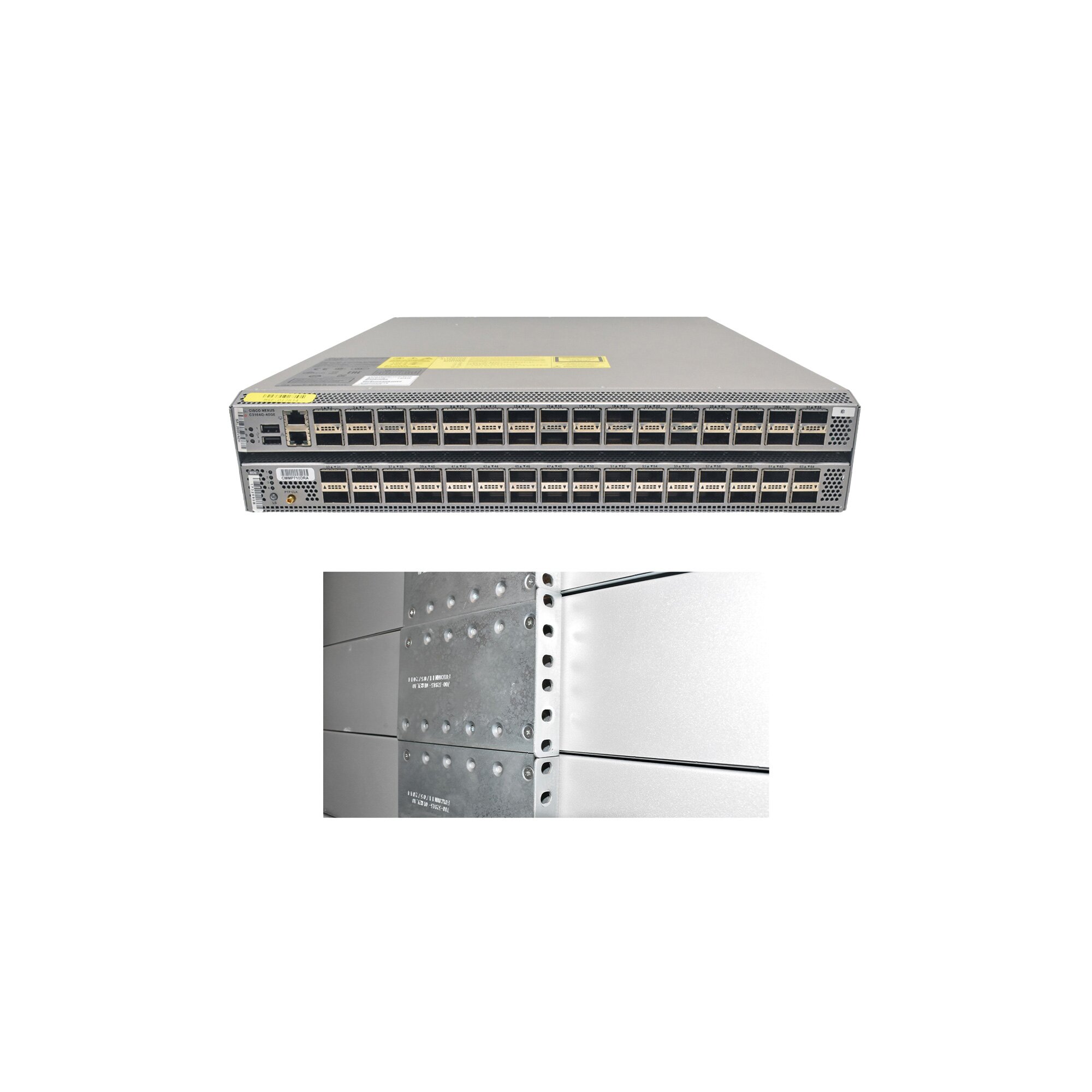 Cisco Nexus N3K-C3164Q-40GE 64-Port 40G QSFP+ 2U Ethernet Switch +Rack ...