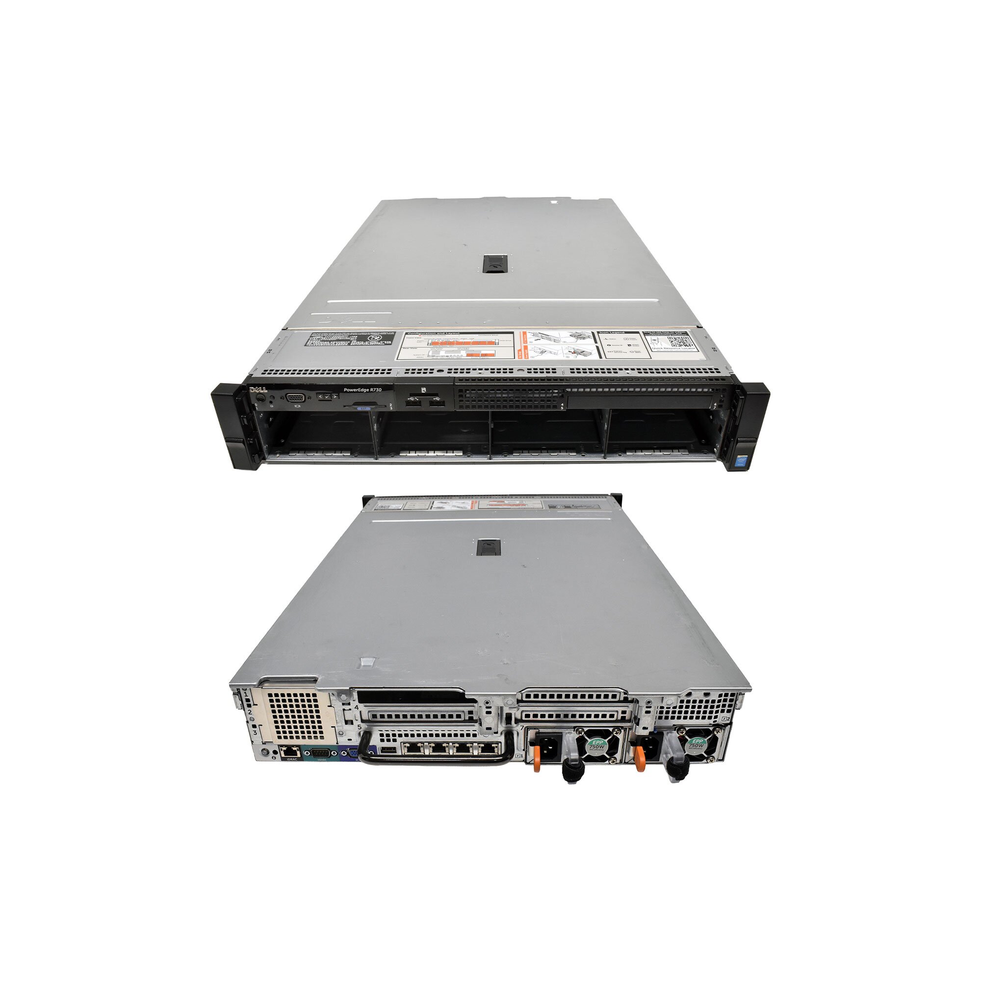Dell PowerEdge R730 Rack Server 2U 0x CPU 2x Kühler 0x RAM 8x LFF 3.5 ...