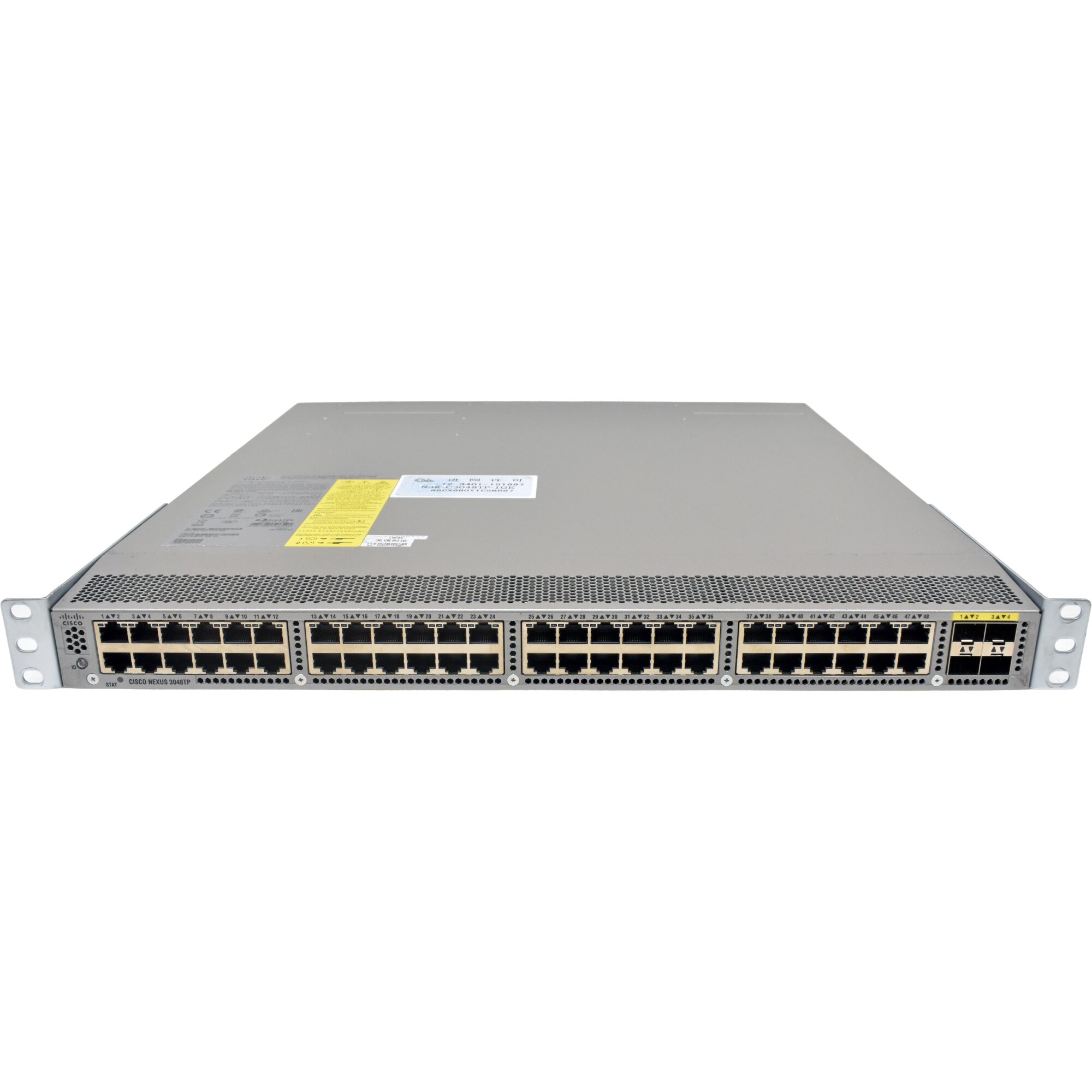 Cisco Nexus N3K-C3048TP-1GE 68-4214-03 48-Port GE Switch 4x 10G SFP+ ...