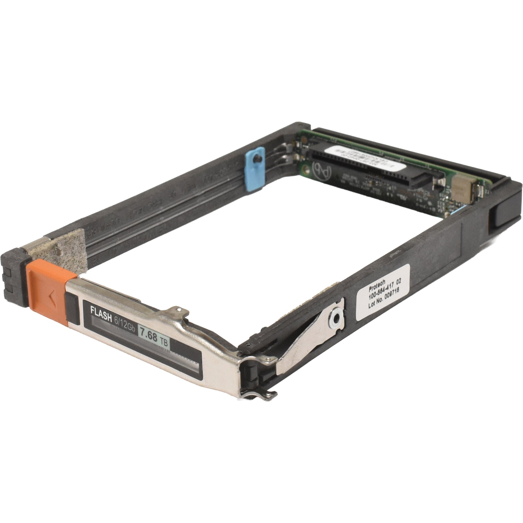 EMC 100-564-417 2.5" 7.68TB HDD Caddy mit SAS/SATA Interposer 303-287 ...