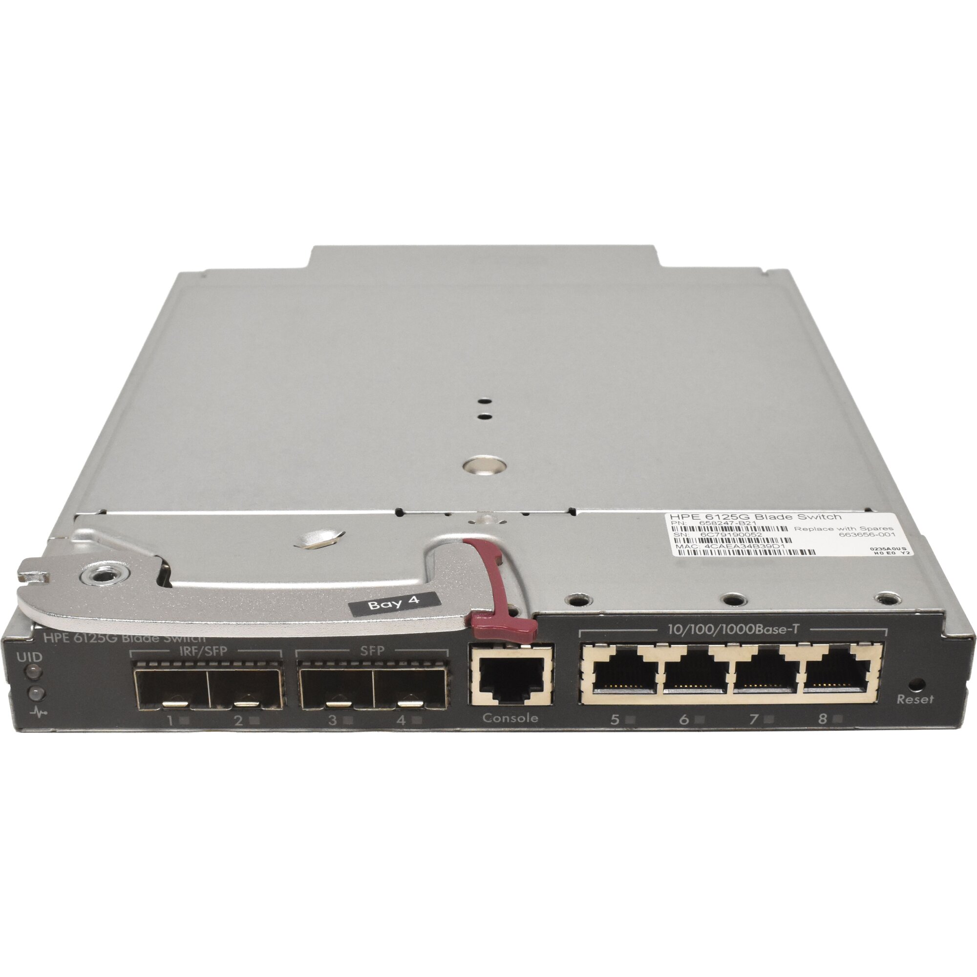 HP 6125G Blade Switch Modul 658247-B21 8-Port GE für BladeSystem c3000 ...