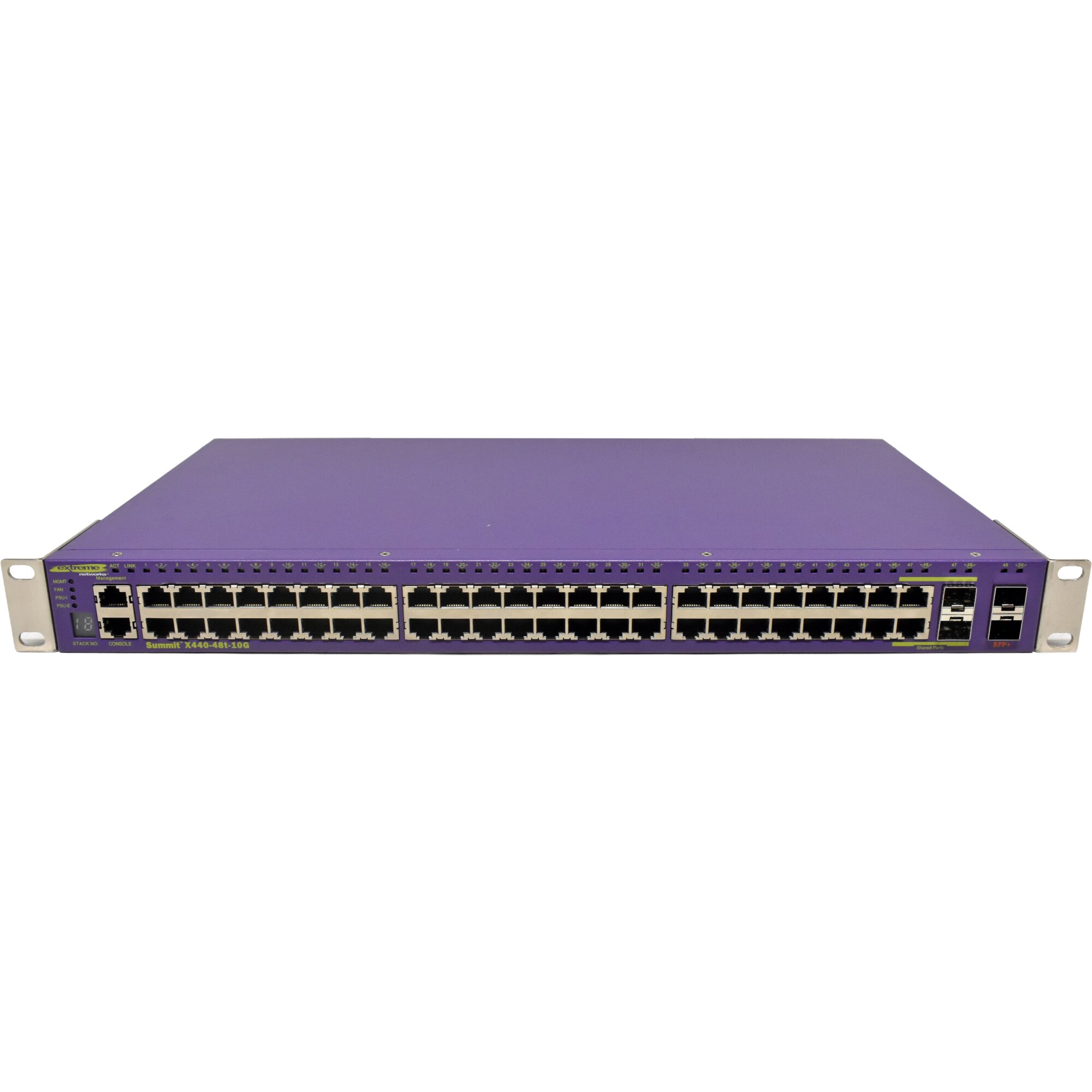 Extreme Summit X440-48t-10G 16509 48-Port RJ-45 GE Switch 2x SFP 2x ...