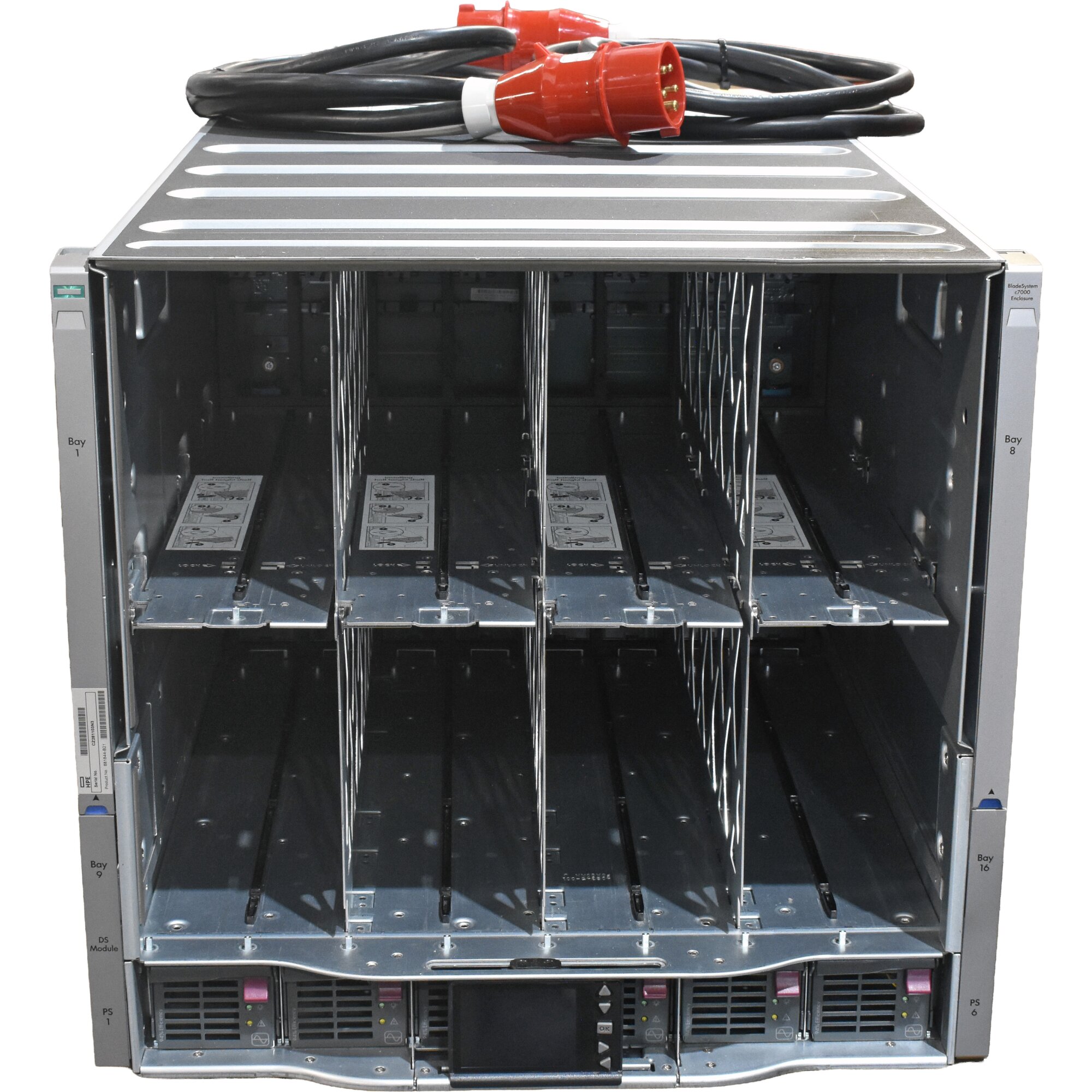 HP BladeSystem c7000 Enclosure 681844-B21 712987-B21 mit 10x Fan, 2x ...