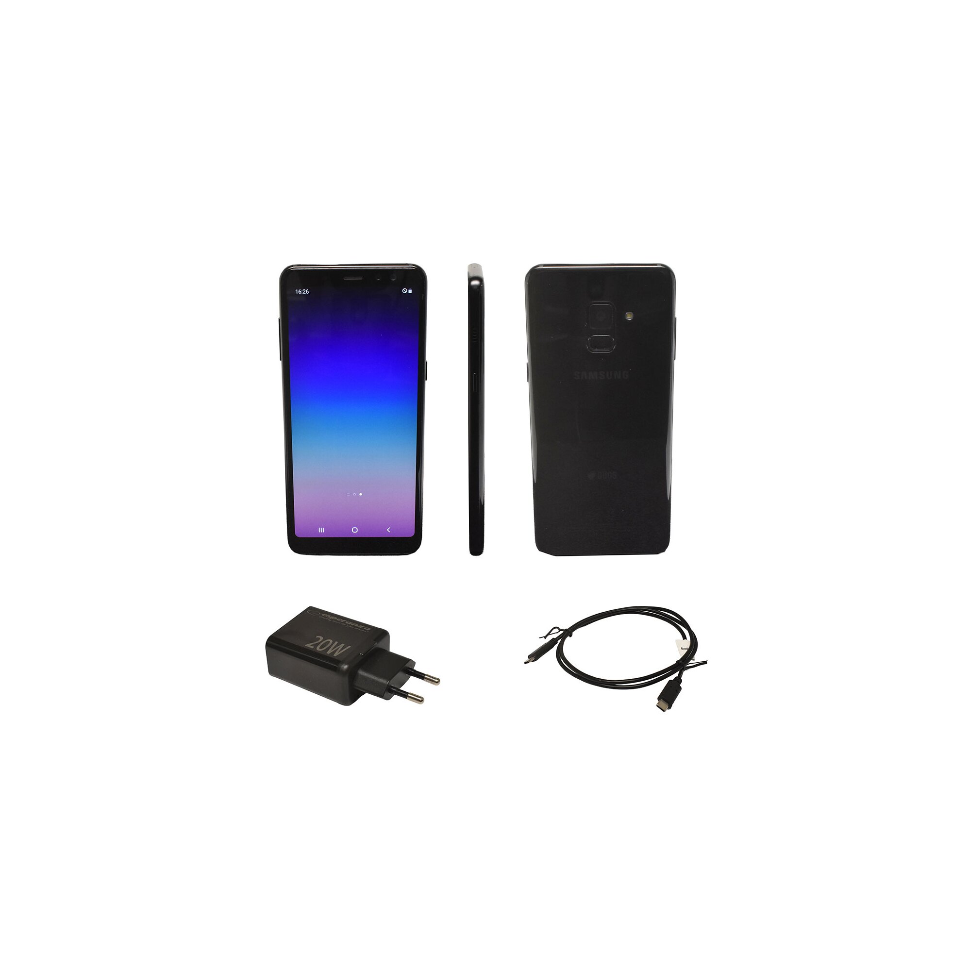 SAMSUNG GALAXY A8 5.6" Smartphone black SM-A530F 4GB RAM 32GB ROM no ...