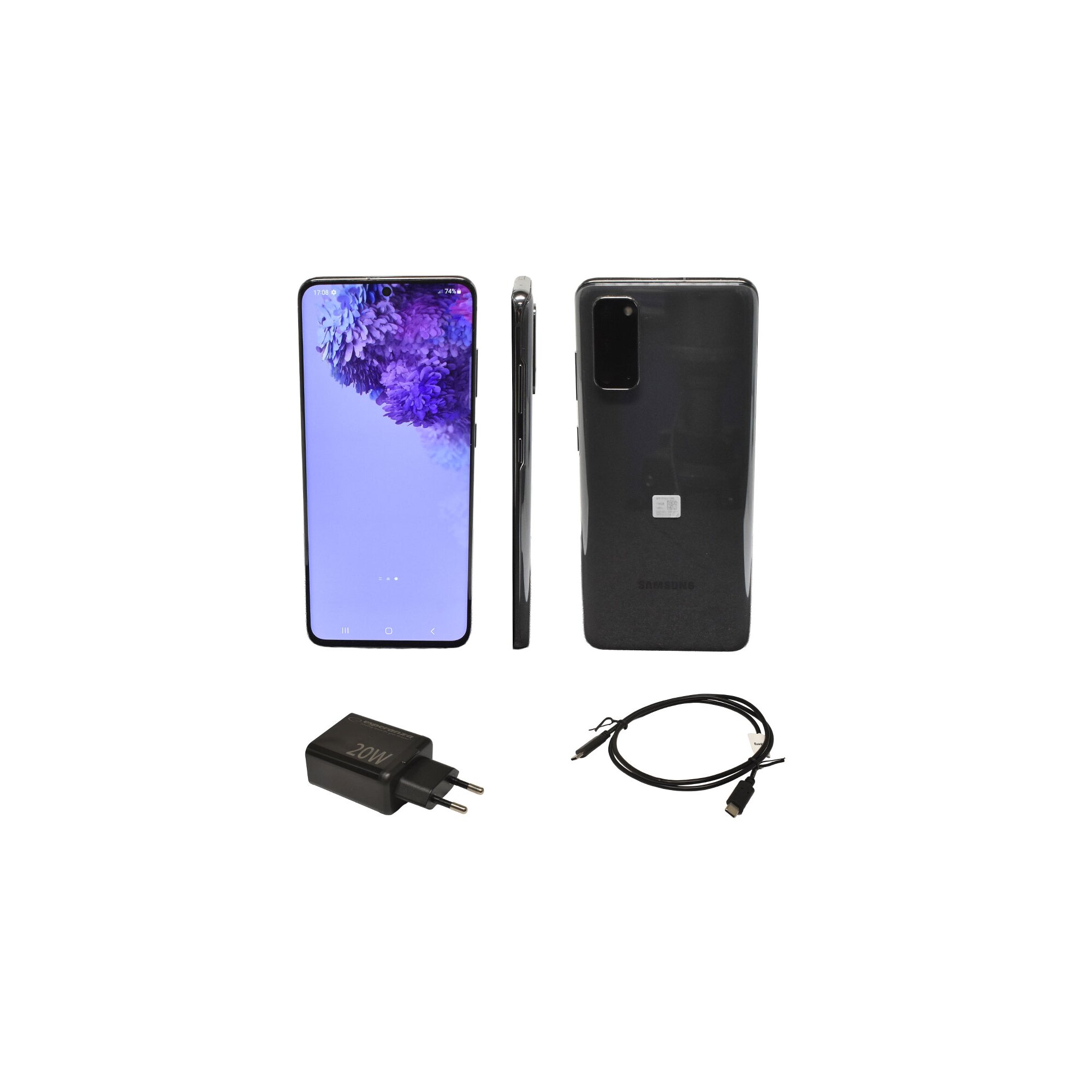 SAMSUNG GALAXY S20 6.2" Smartphone grau SM-G980F/DS 8GB RAM 128GB ROM ...