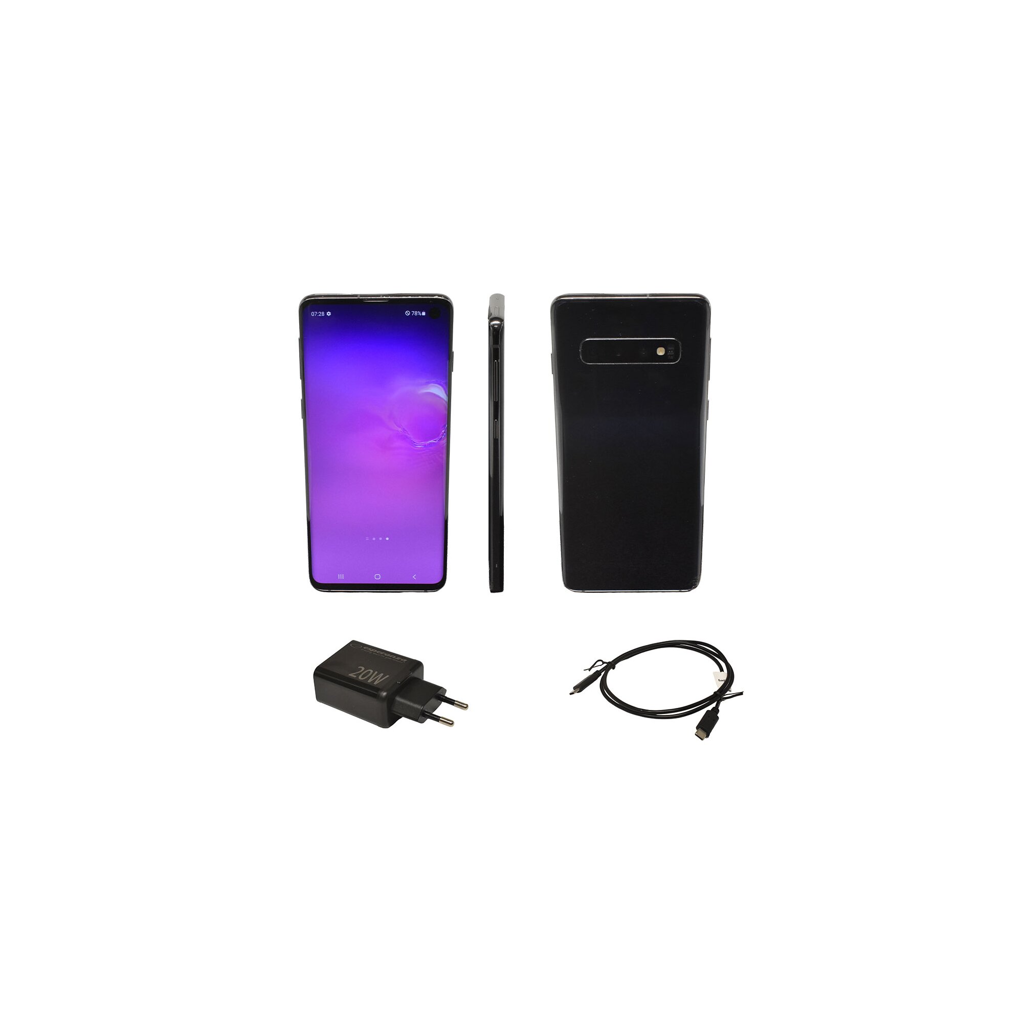 SAMSUNG GALAXY S10 6.1" Smartphone black SM-G973F/DS 8GB RAM 128GB ROM ...