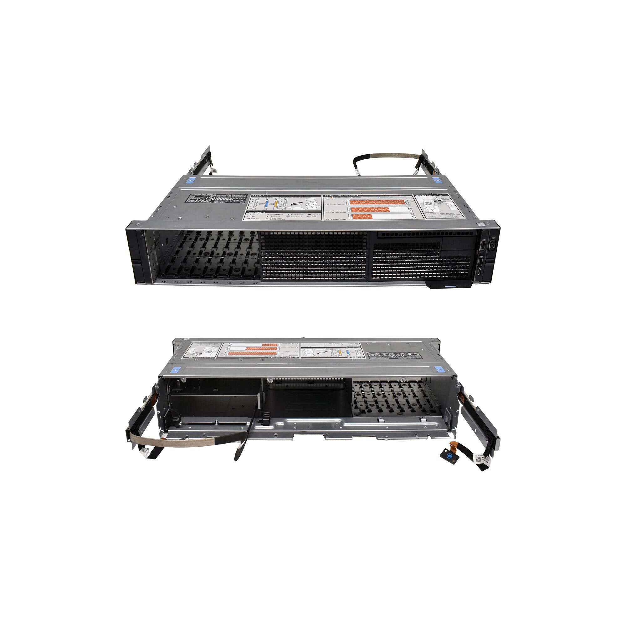 Dell PowerEdge R740xd Front Panel Cage Chassis 8x 2,5 SFF VGA 2x USB ...