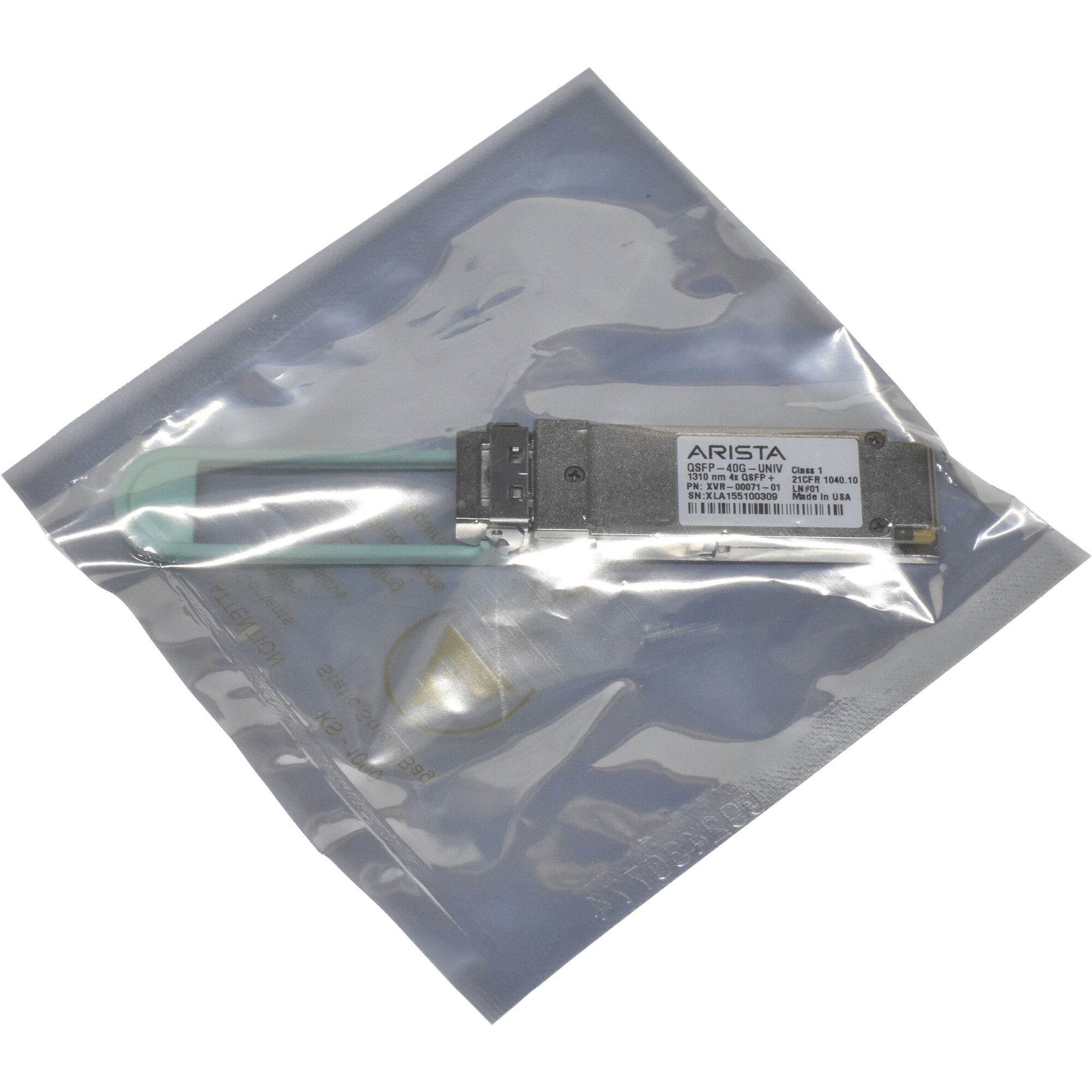 Arista QSFP-40G-UNIV XVR-00071-01 40G QSFP+ 1310nm 150m LC SMF MMF ...